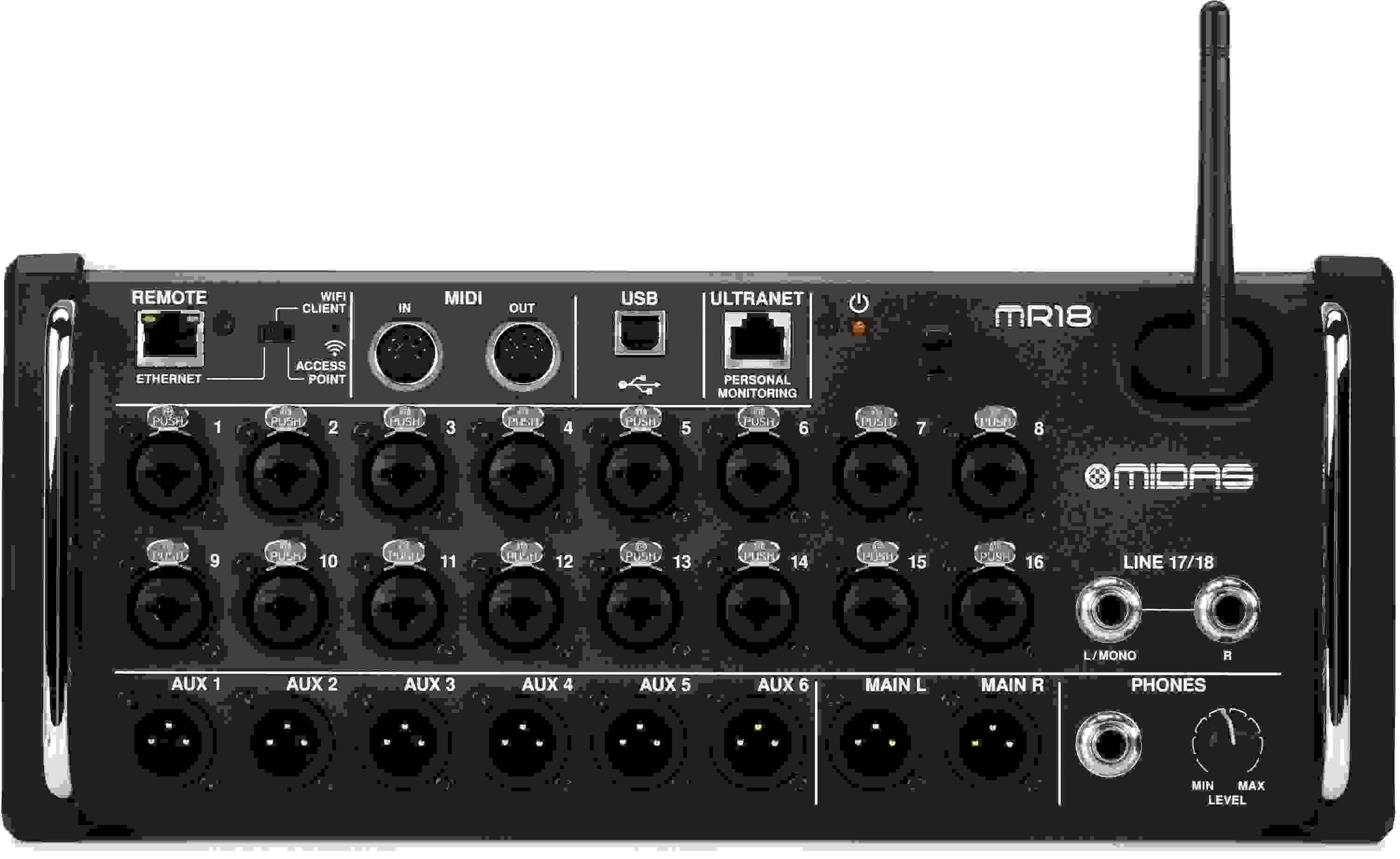 Midas MR18 18-channel Tablet-controlled Digital Mixer Reviews | Sweetwater