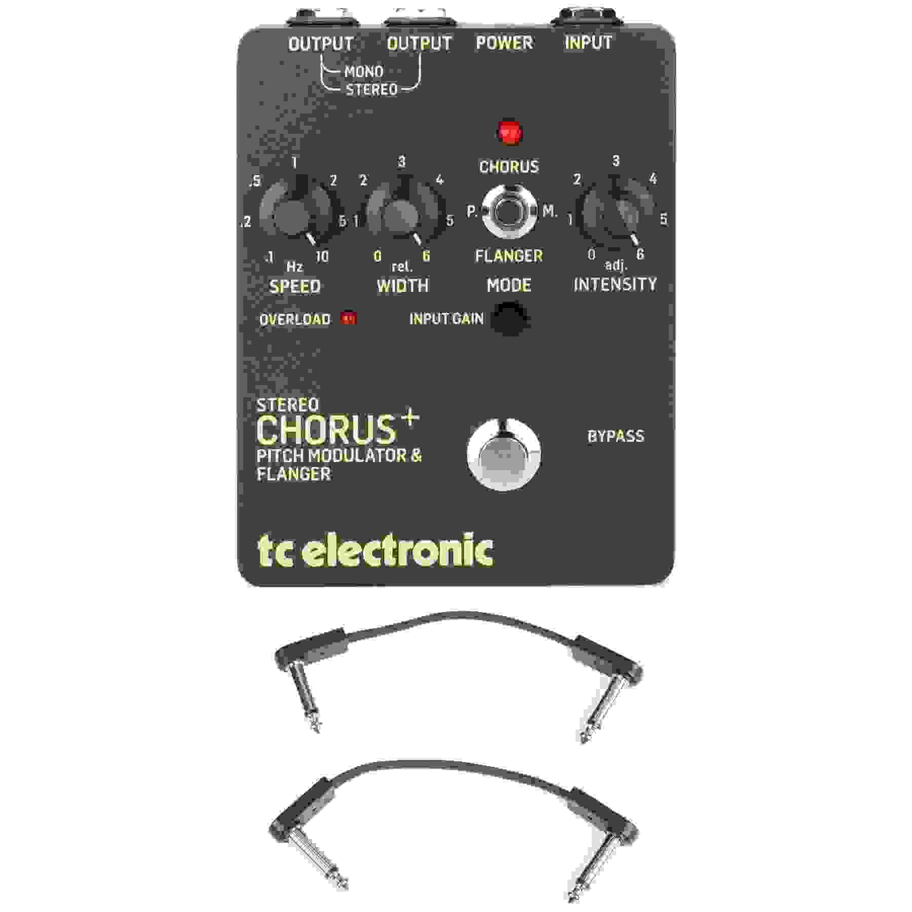 TC Electronic SCF Gold Stereo Chorus Flanger with EBS Patch Cables ...