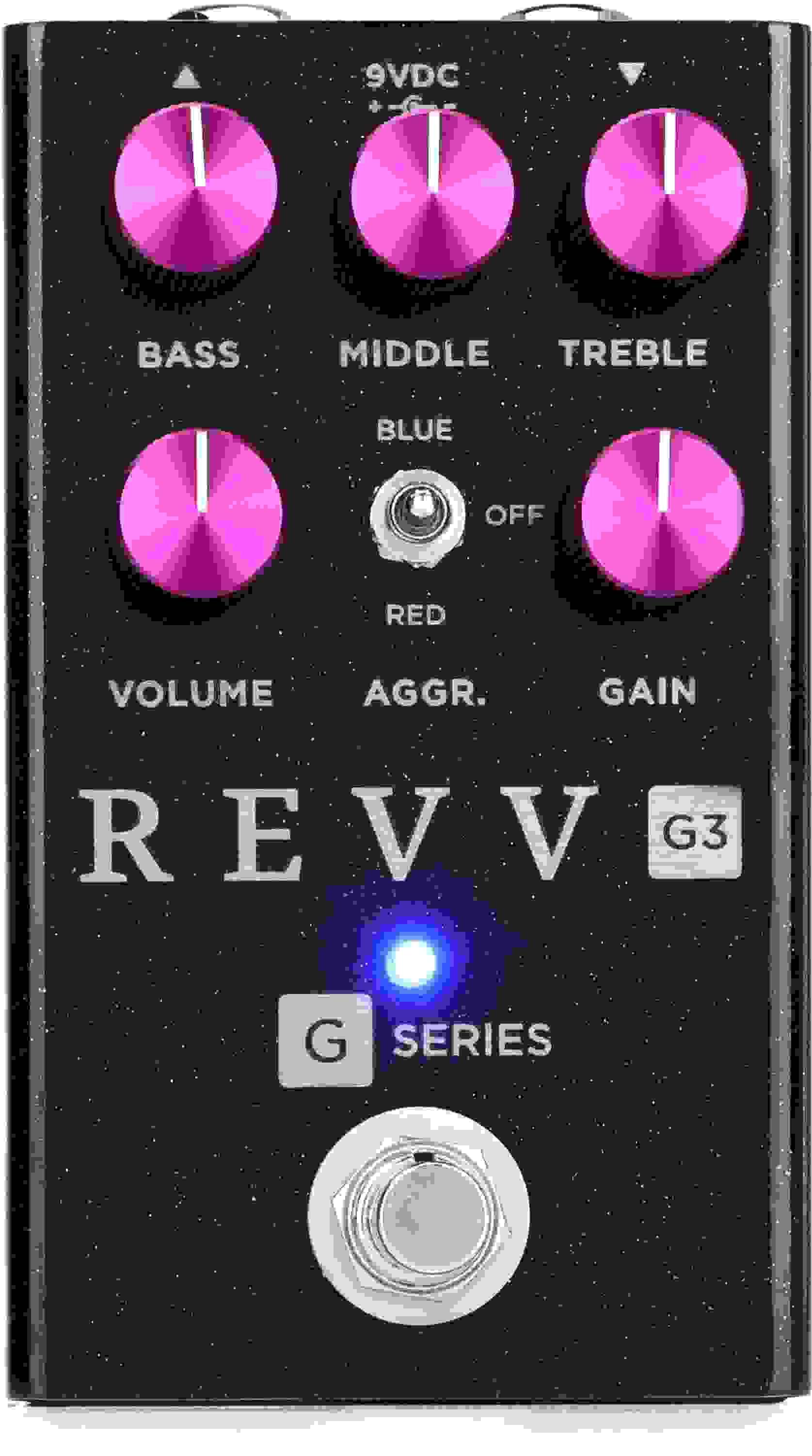 Revv G3 Purple Channel Preamp/Overdrive/Distortion Pedal - Black ...