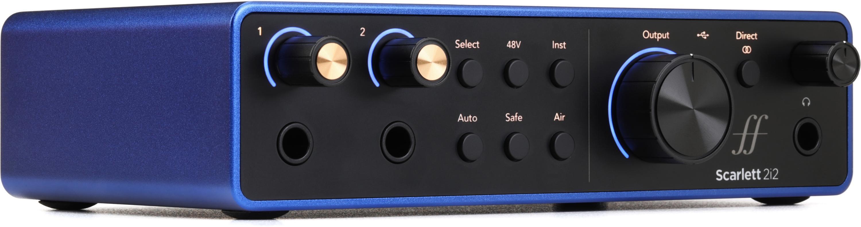Focusrite Scarlett 2i2 USB-C Audio Interface - Forté/ISA Blue ...