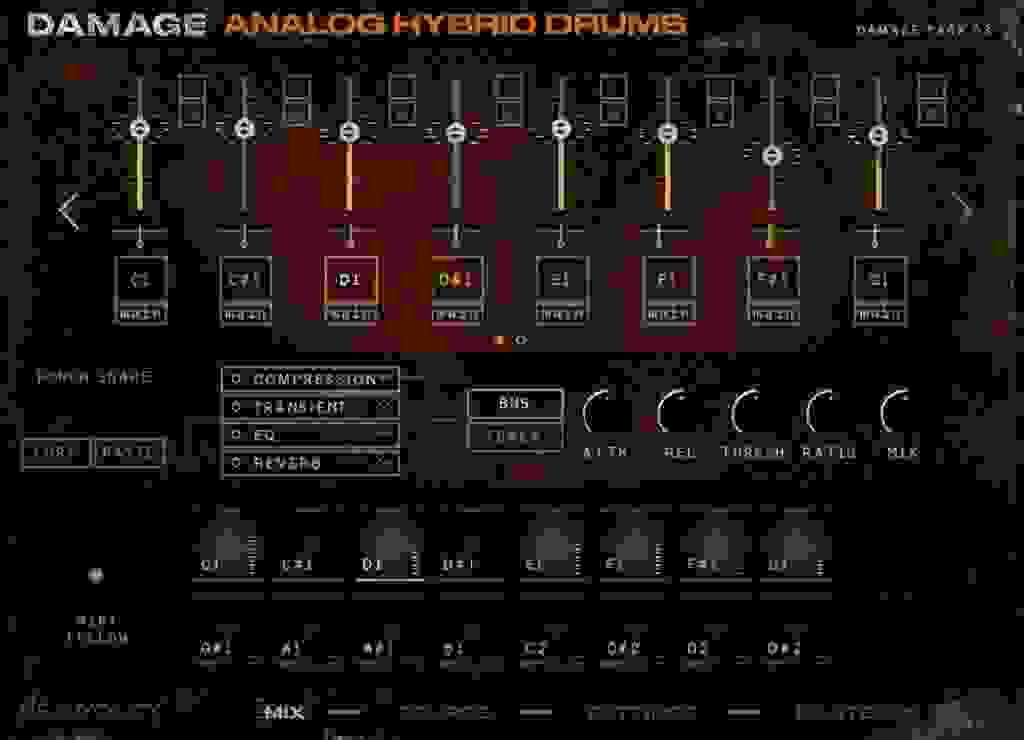 Heavyocity Damage Analog Hybrid Drums Virtual Instrument | Sweetwater