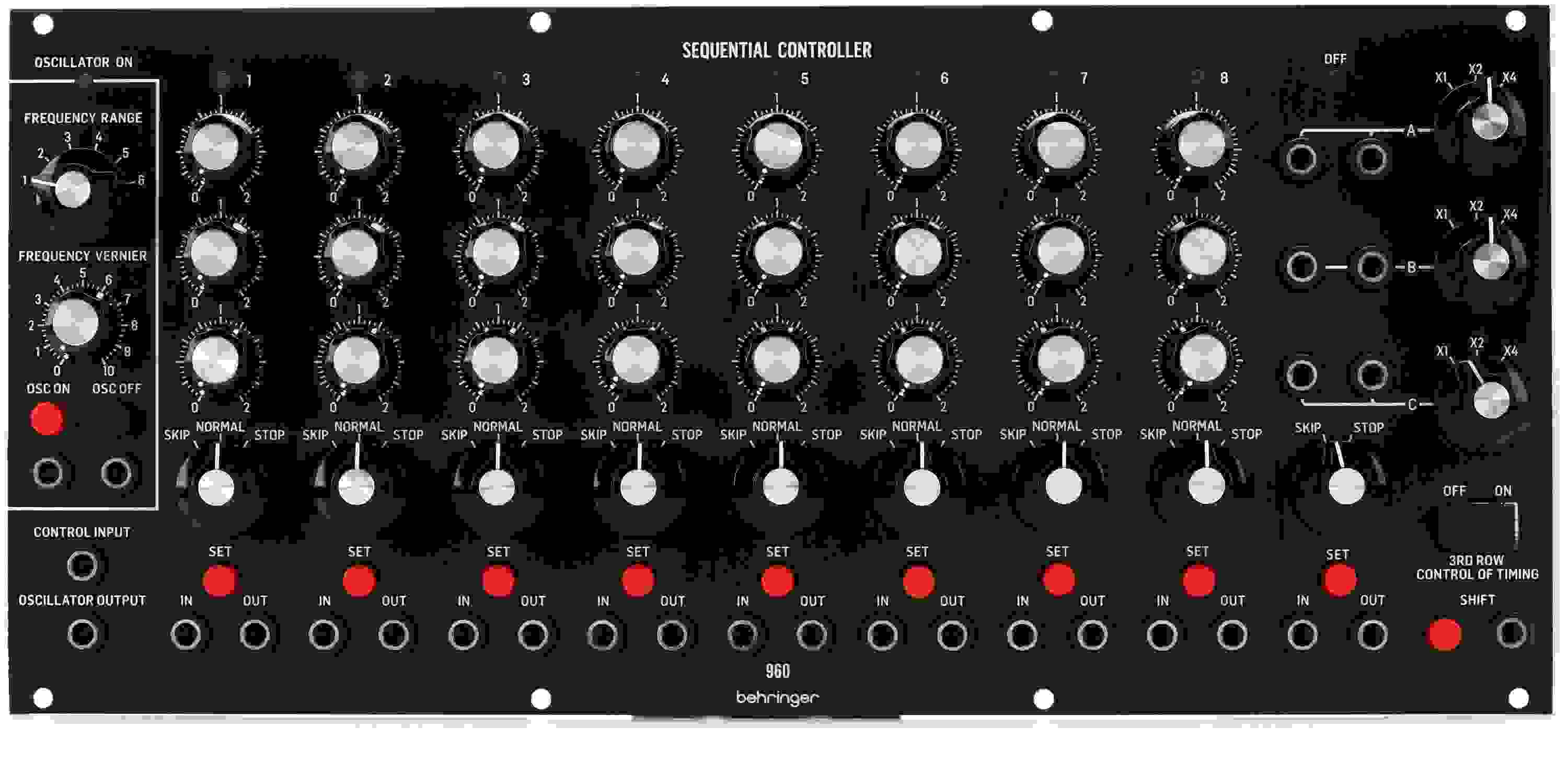 Behringer 960 Sequential Controller Analog Step Sequencer Eurorack Module | Sweetwater
