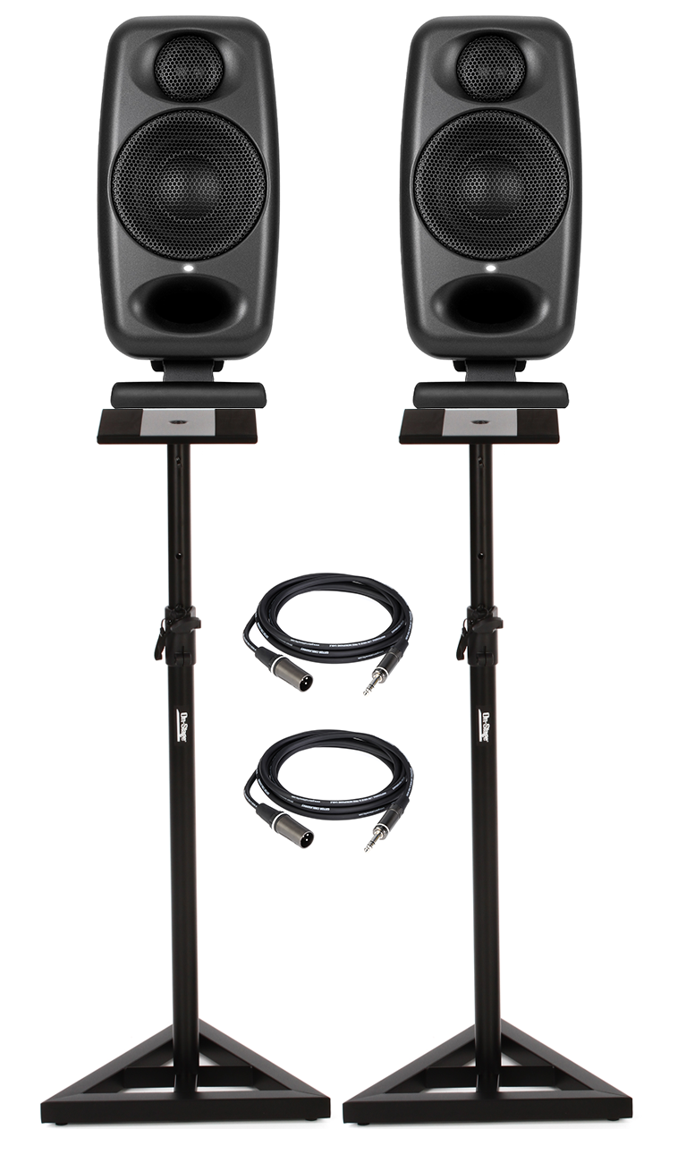 IK Multimedia iLoud Micro Monitor Pro Pair with Stands and Cables ...