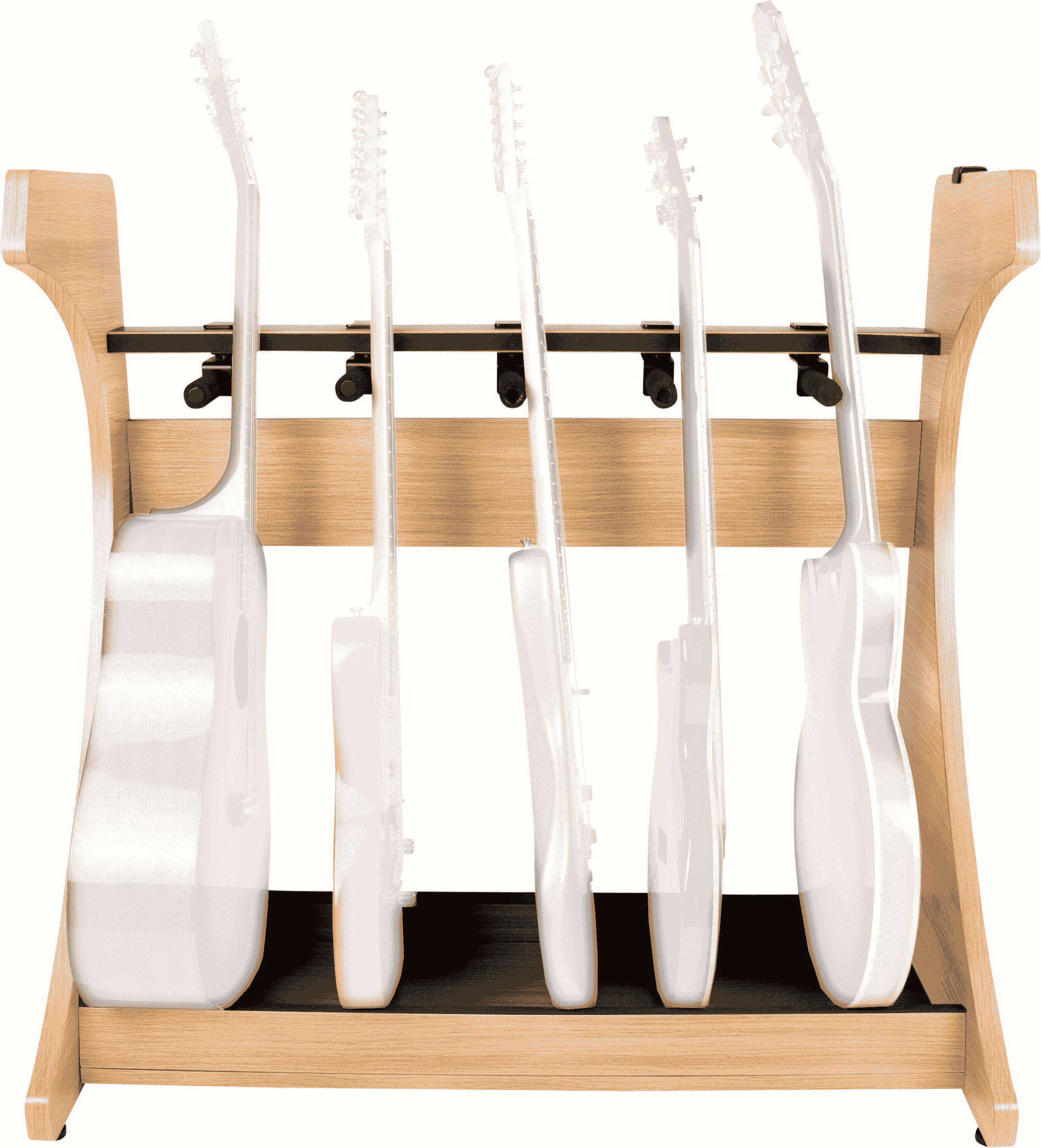 Gator Frameworks Elite Five Electric/Acoustic Guitar Rack - Natural ...