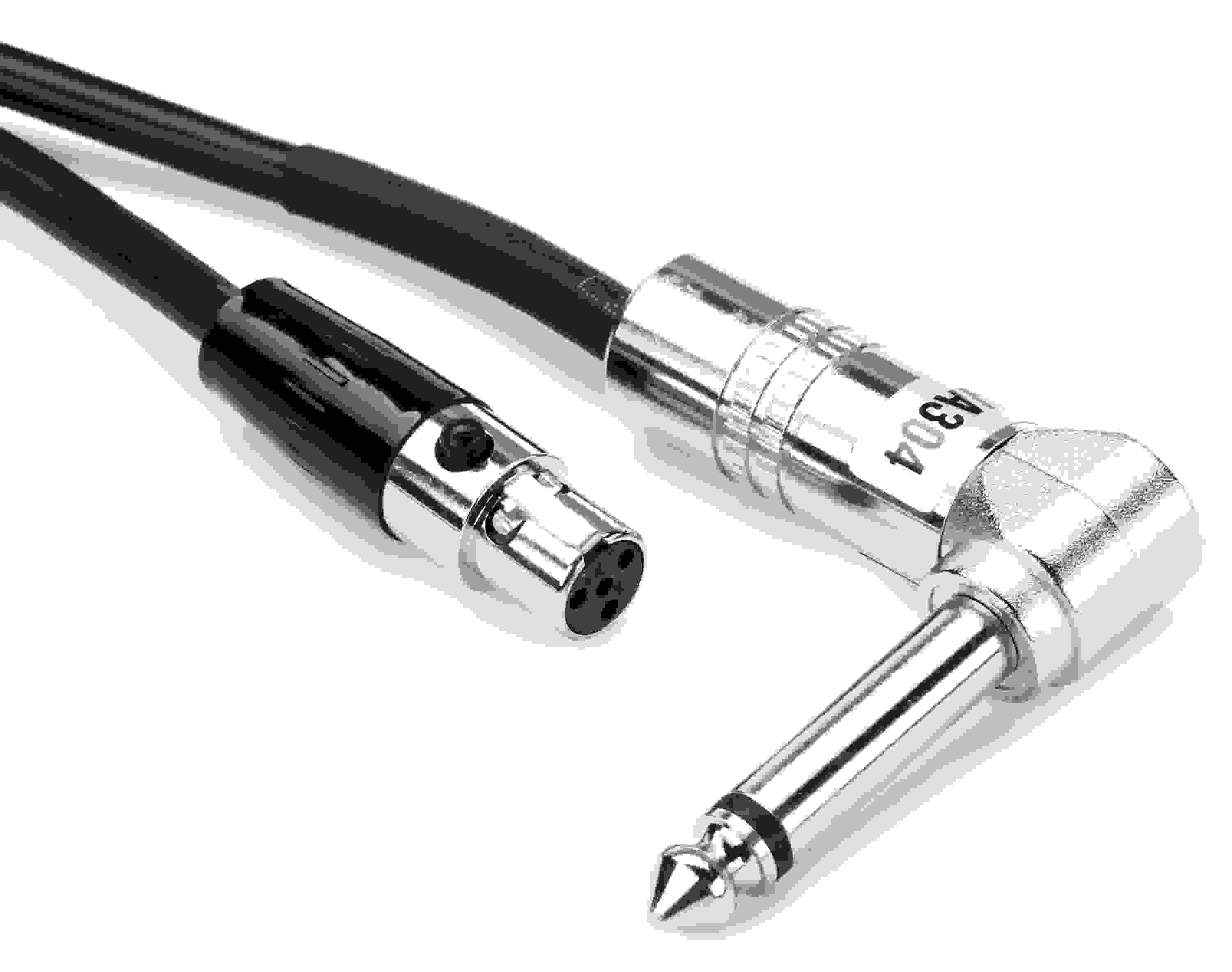 Shure WA304 1/4-inch Right-angled to TA4F Instrument Cable for Wireless ...