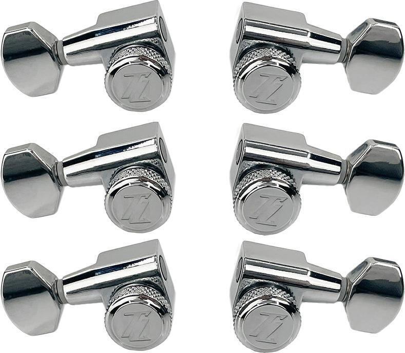 AllParts True Lok Mid-size Locking Tuners - 3+3, Chrome | Sweetwater