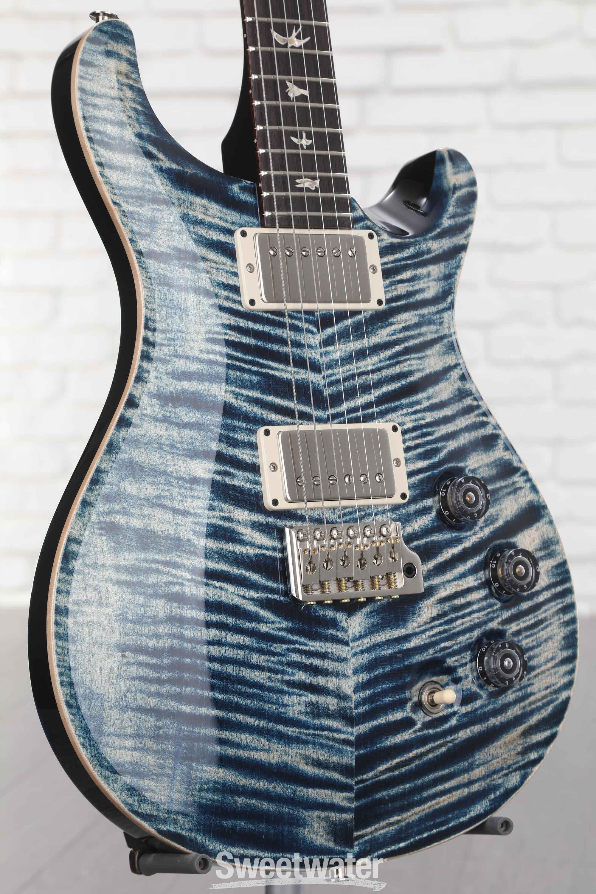 PRS DGT Electric Guitar with Moon Inlays - Faded Whale Blue | Sweetwater
