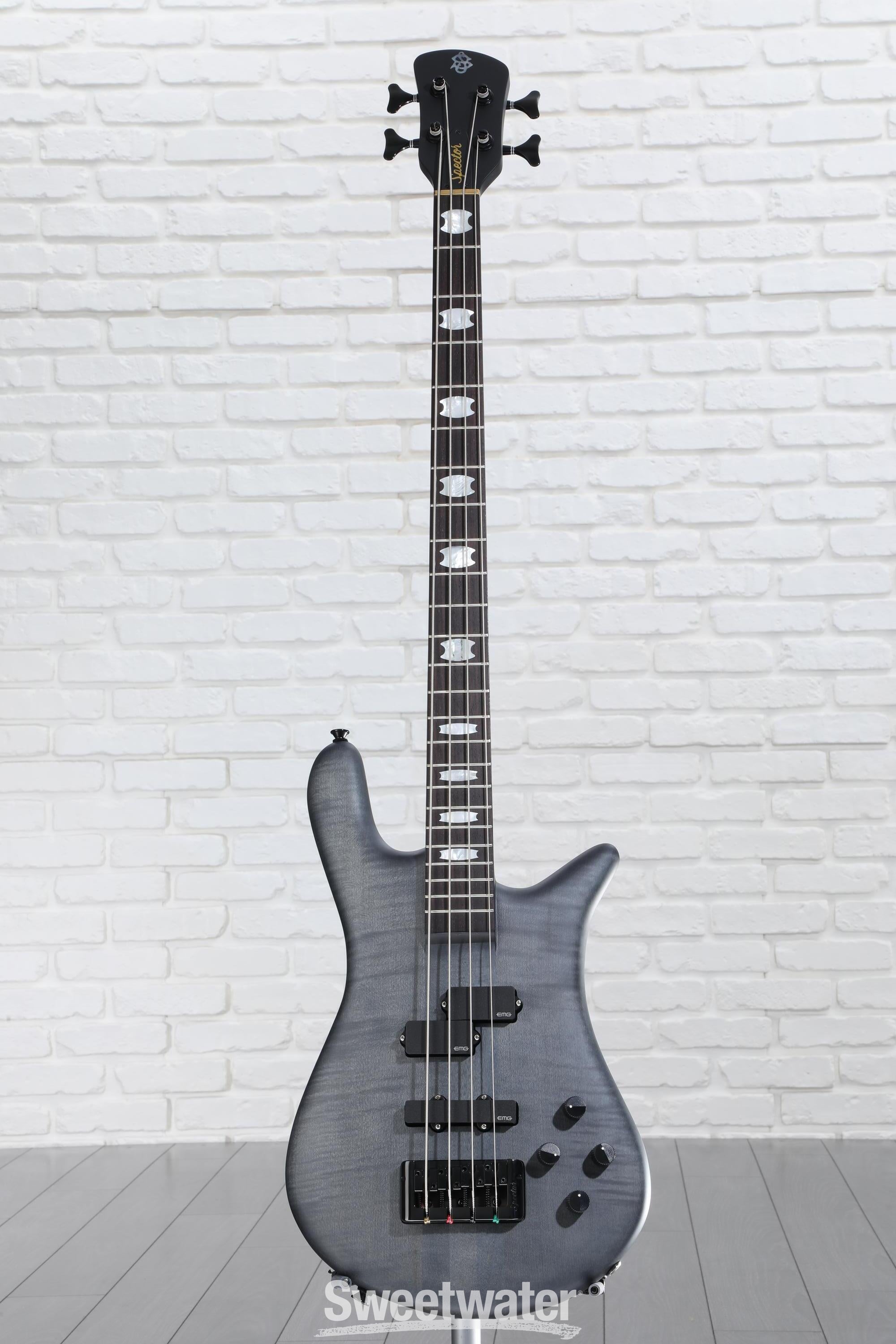Spector Euro 4 LX Electric Bass Guitar - Black Stain | Sweetwater