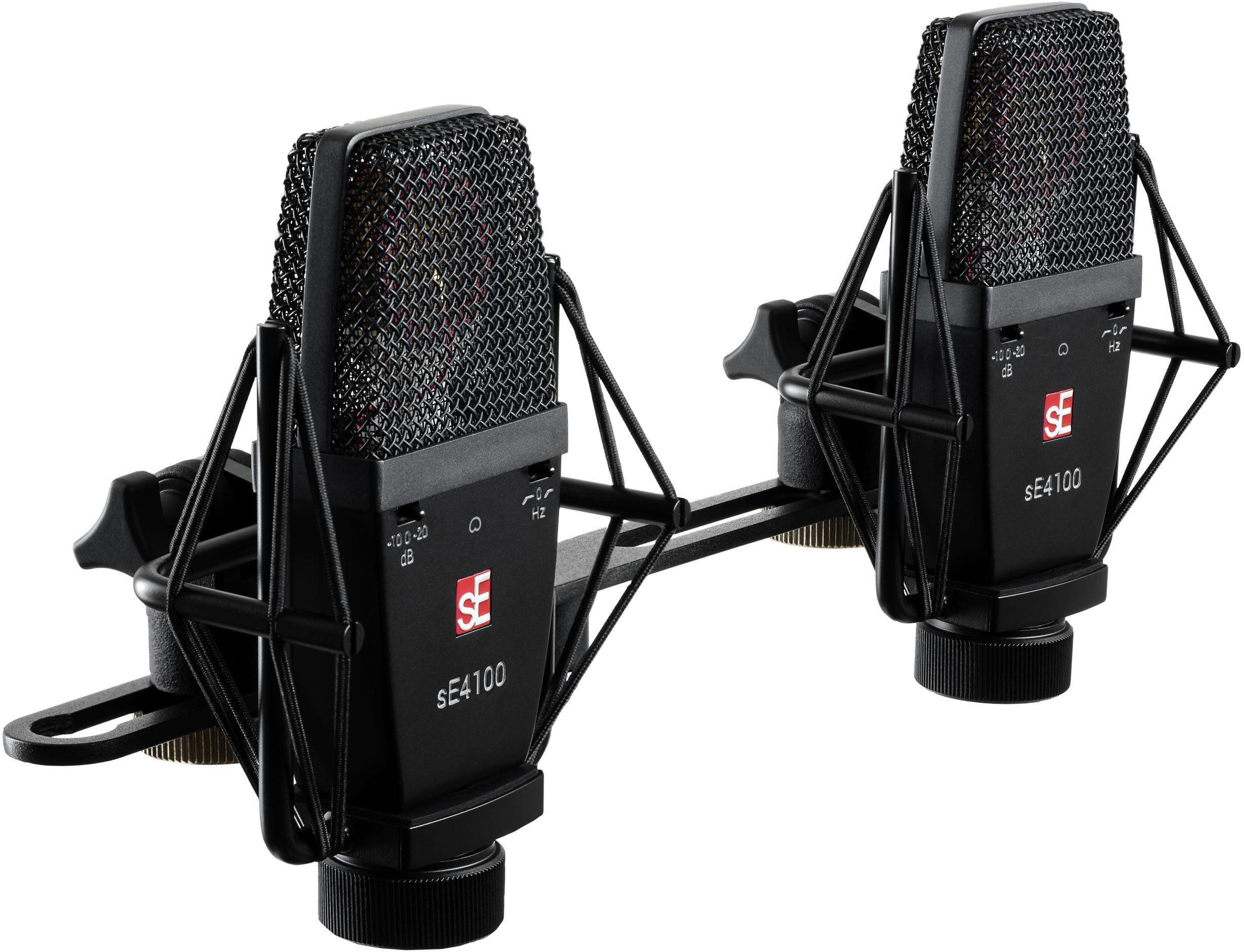 sE Electronics sE4100 Large-diaphragm Condenser Microphones with Stand ...
