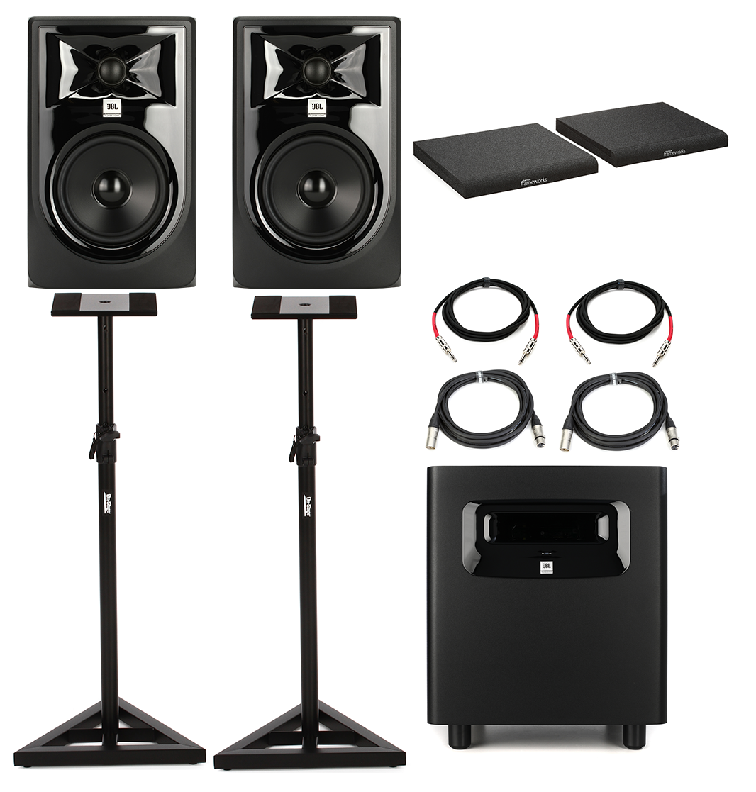 JBL 308P MkII 8-inch Powered Studio Monitor Studio Bundle | Sweetwater