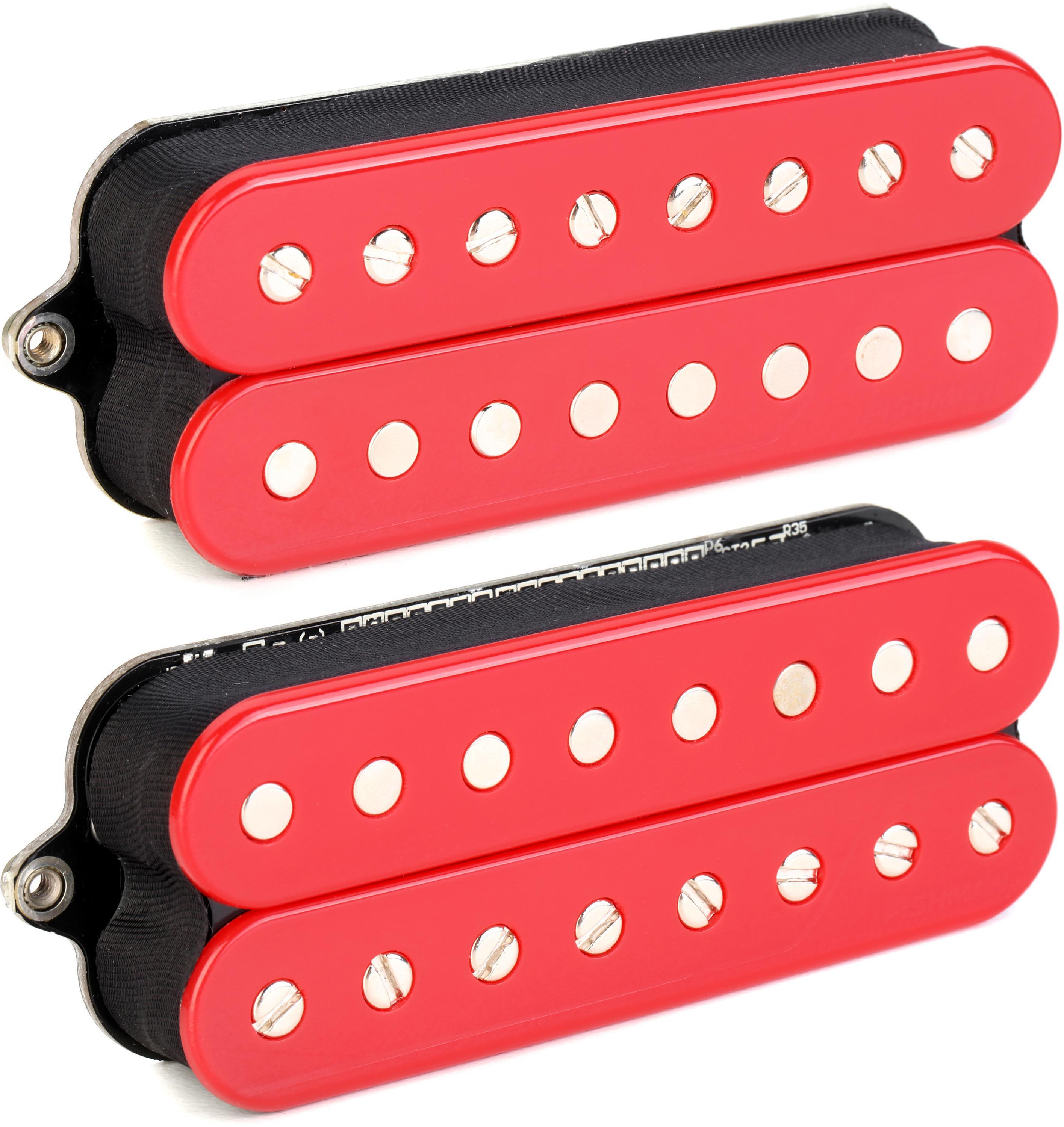 Fishman Fluence Classic Humbucker Pickup Set - Open Core Red, 8-string | Sweetwater