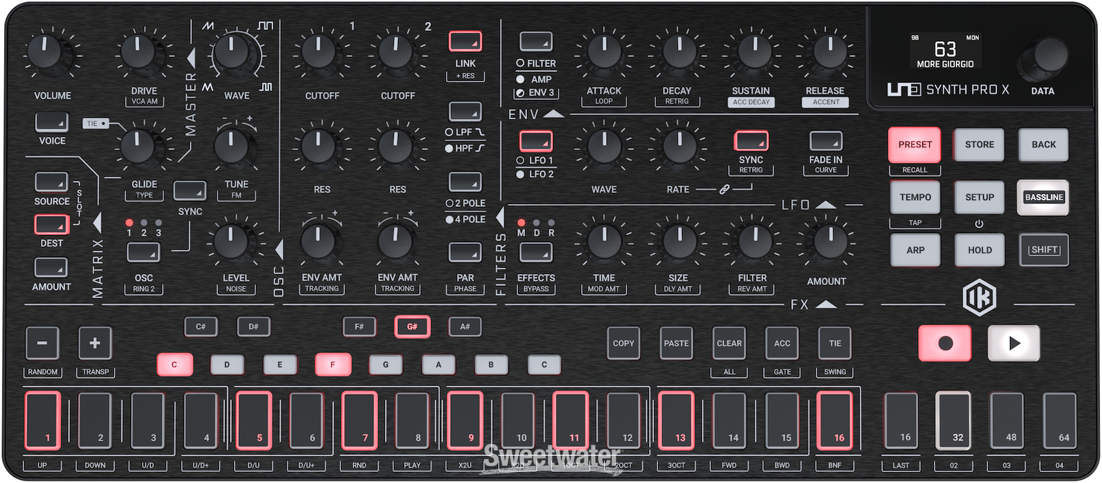 IK Multimedia UNO Synth Pro X Paraphonic Analog Synthesizer | Sweetwater