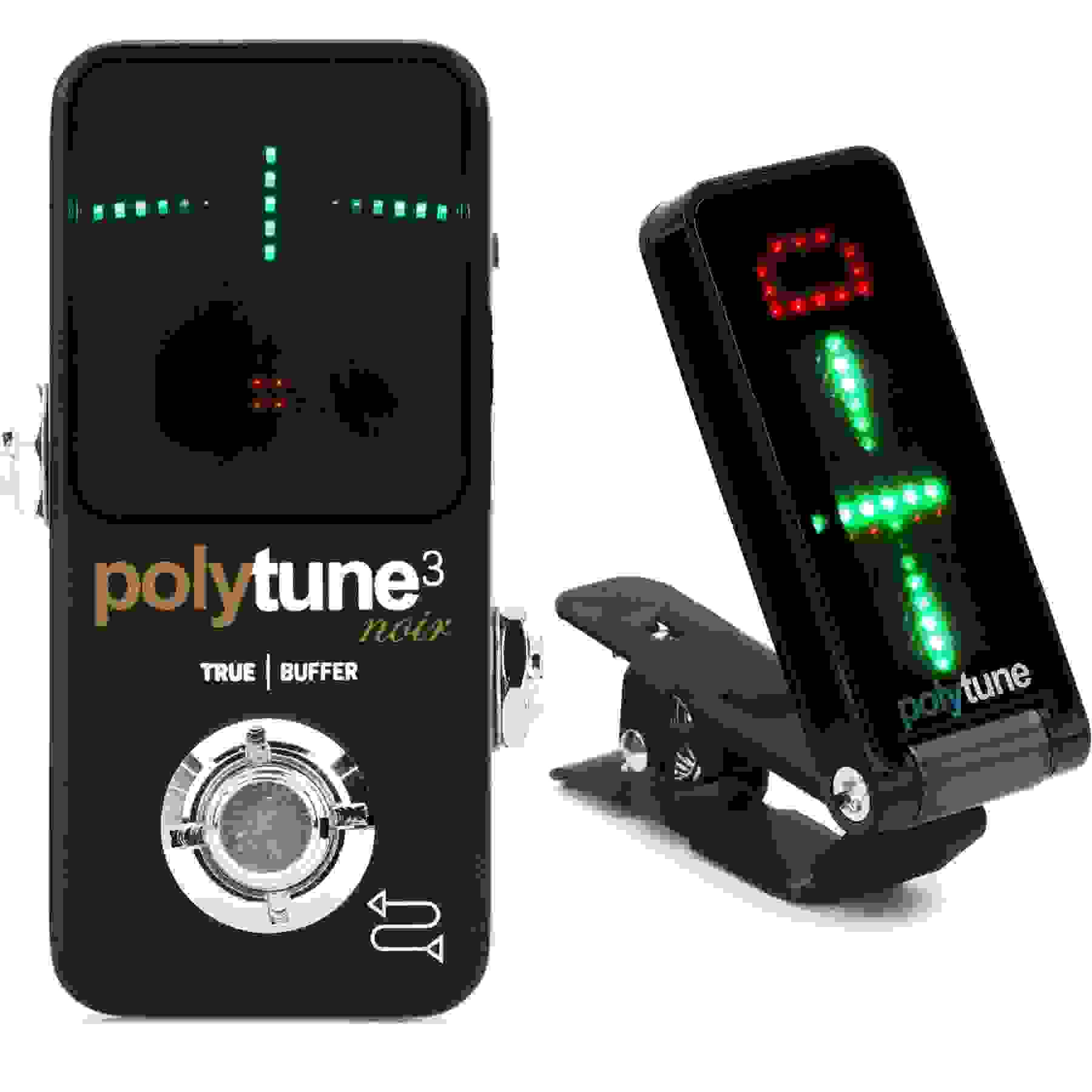 TC Electronic PolyTune 3 Noir Mini Polyphonic Tuning Pedal Bundle | Sweetwater