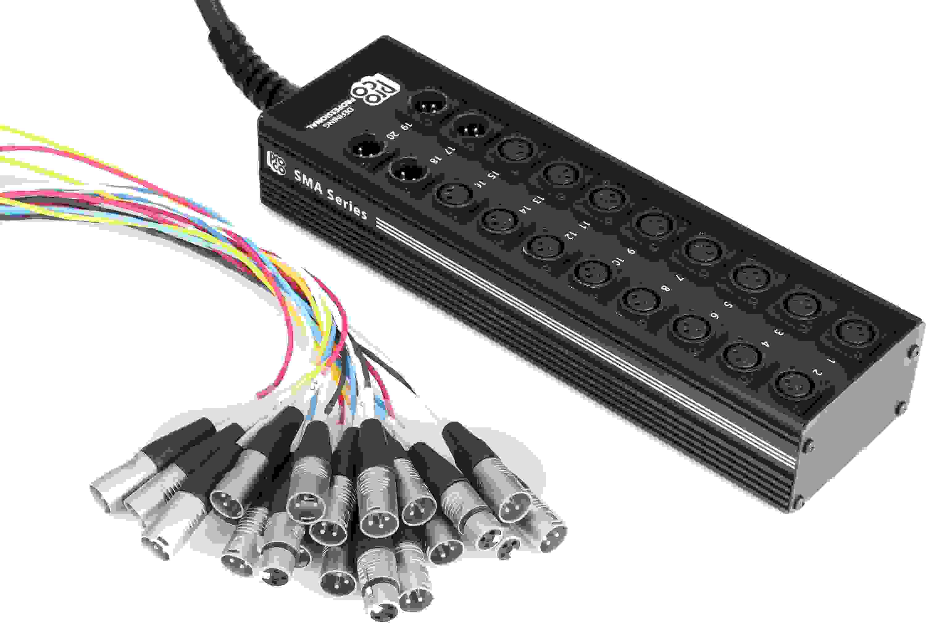 Pro Co SMA1604FBX-150 SMA Series 16x4 Stage Snake with XLR Returns ...
