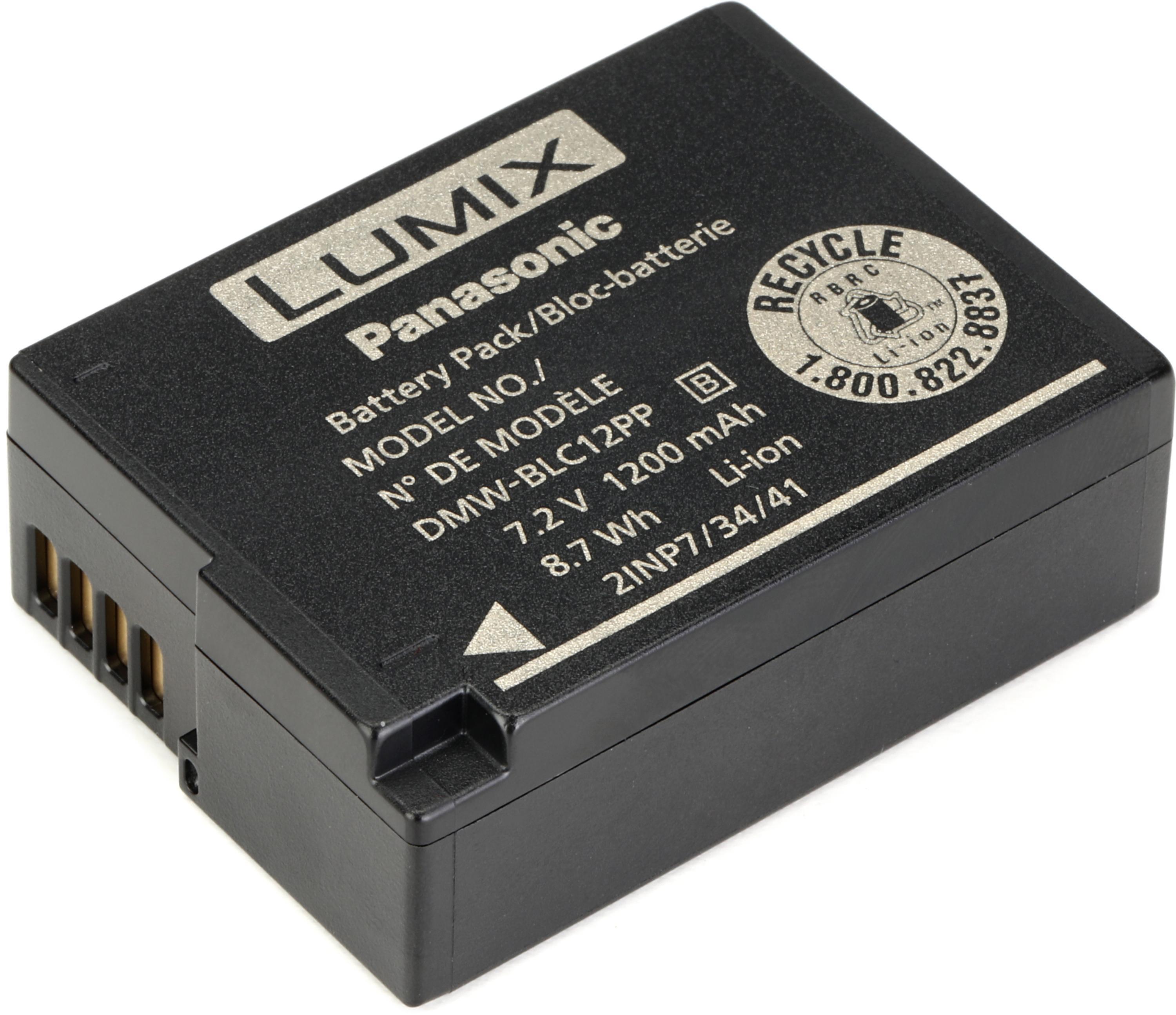 Panasonic DMW-BLC12 Rechargeable Battery for DMC Cameras | Sweetwater