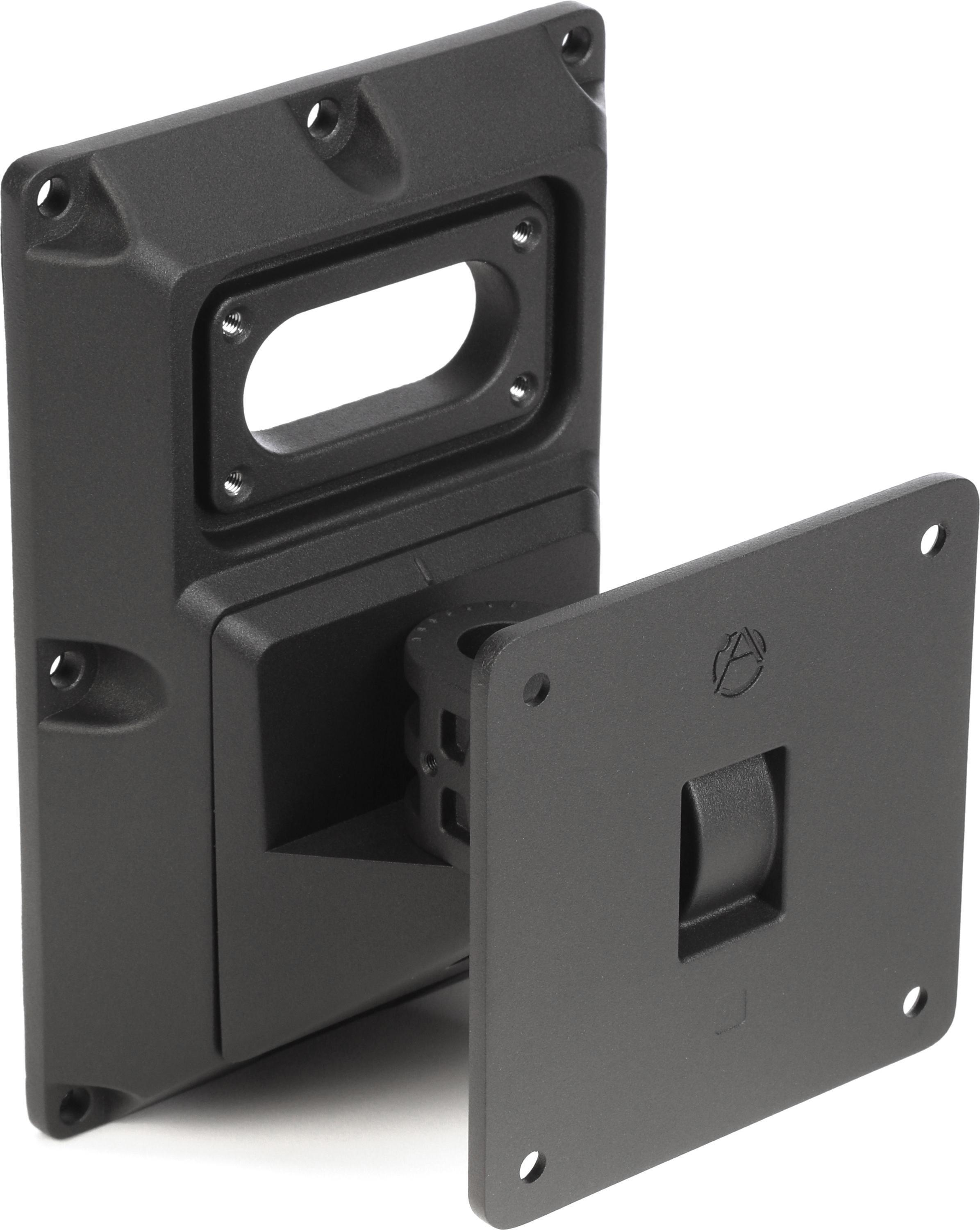AtlasIED 6/8-inch AS Series Surface-mount Bracket - Black | Sweetwater