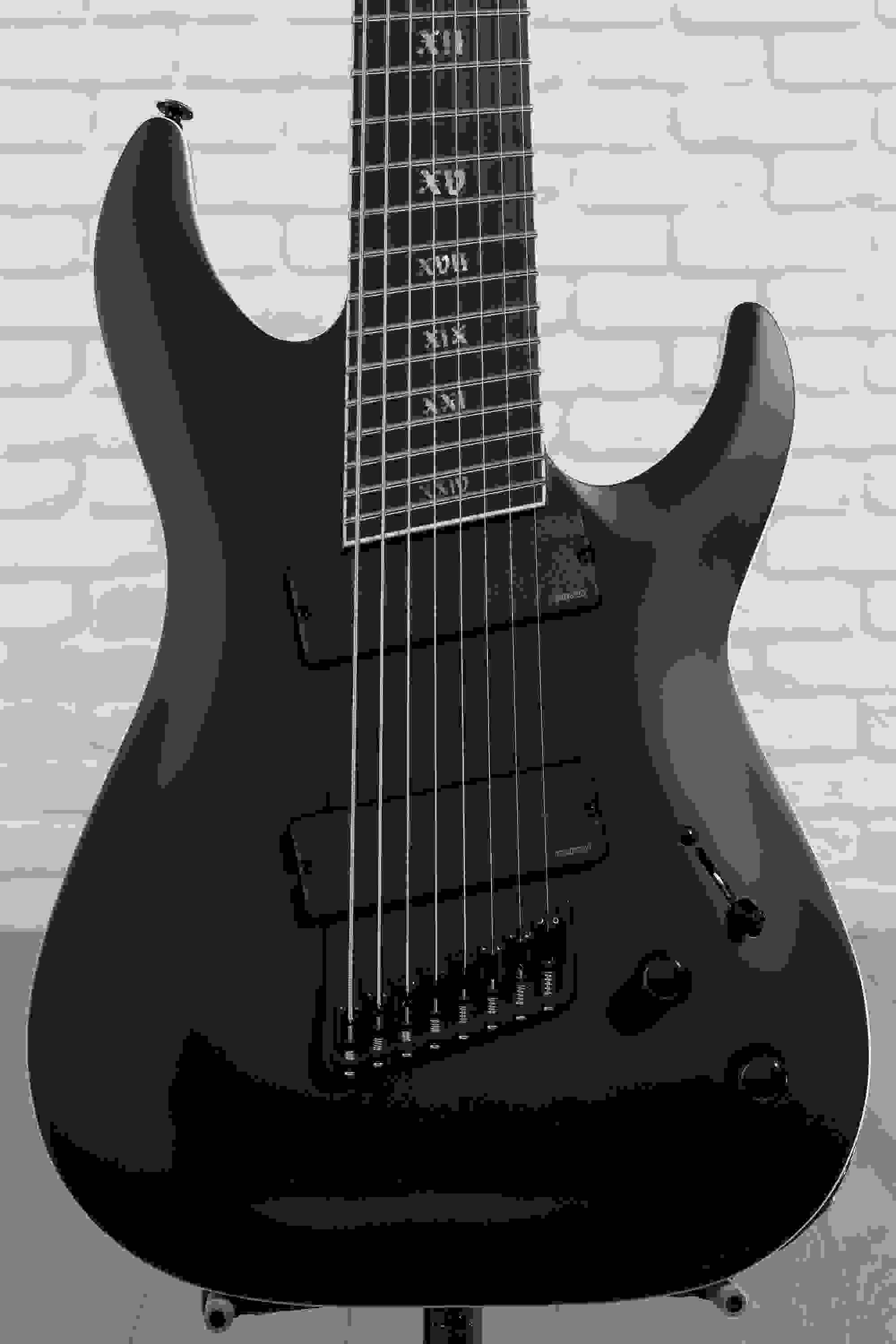 Schecter Schecter C-8 Multi-scale SLS Evil Twin - Satin Black | Sweetwater