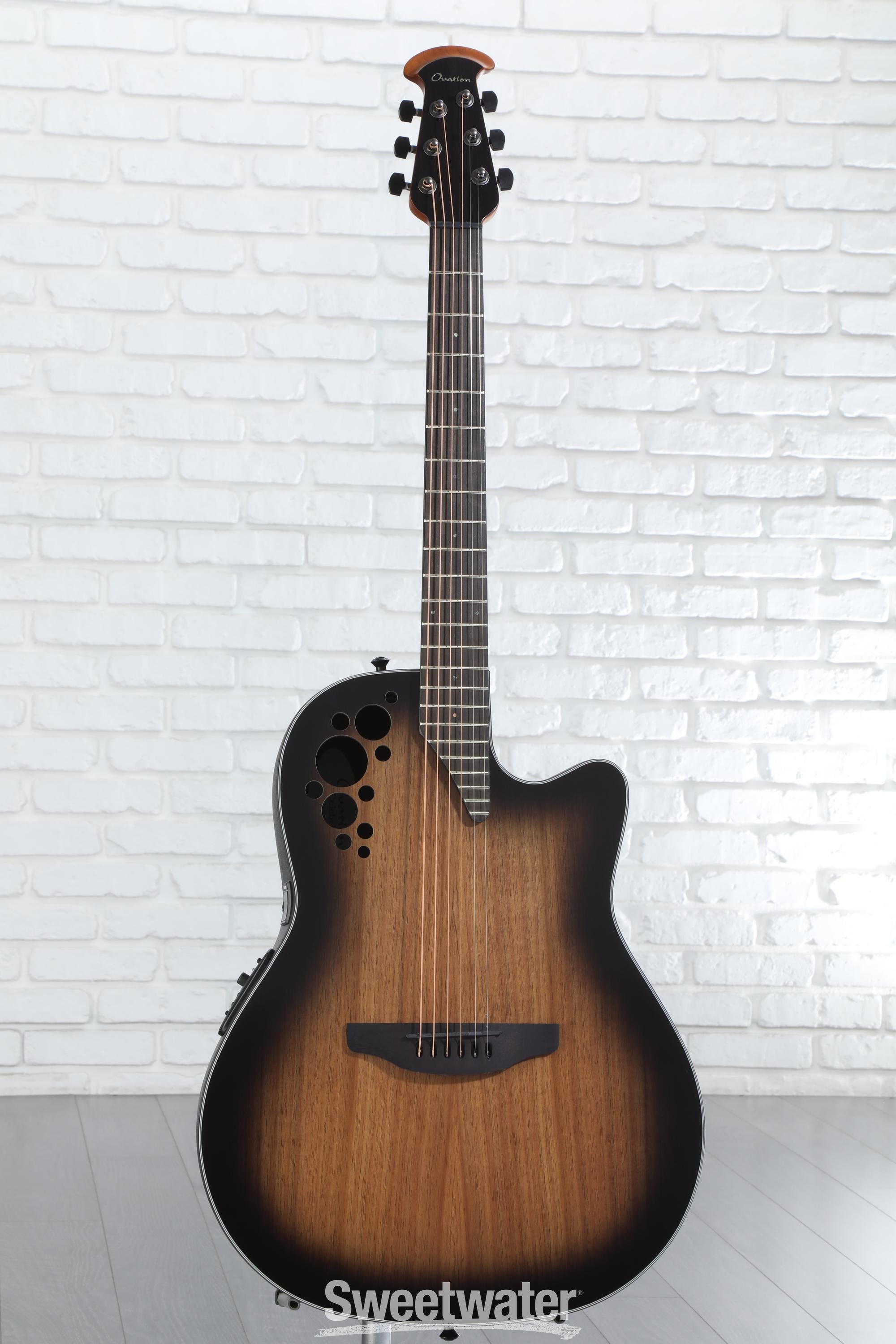 Ovation CS44P-ABLKW-G Celebrity Exotic Selection Acoustic-electric ...