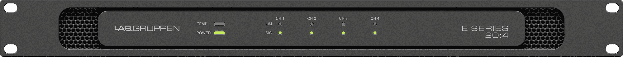 Lab Gruppen E 20:4 2000-watt 4-channel Power Amplifier | Sweetwater