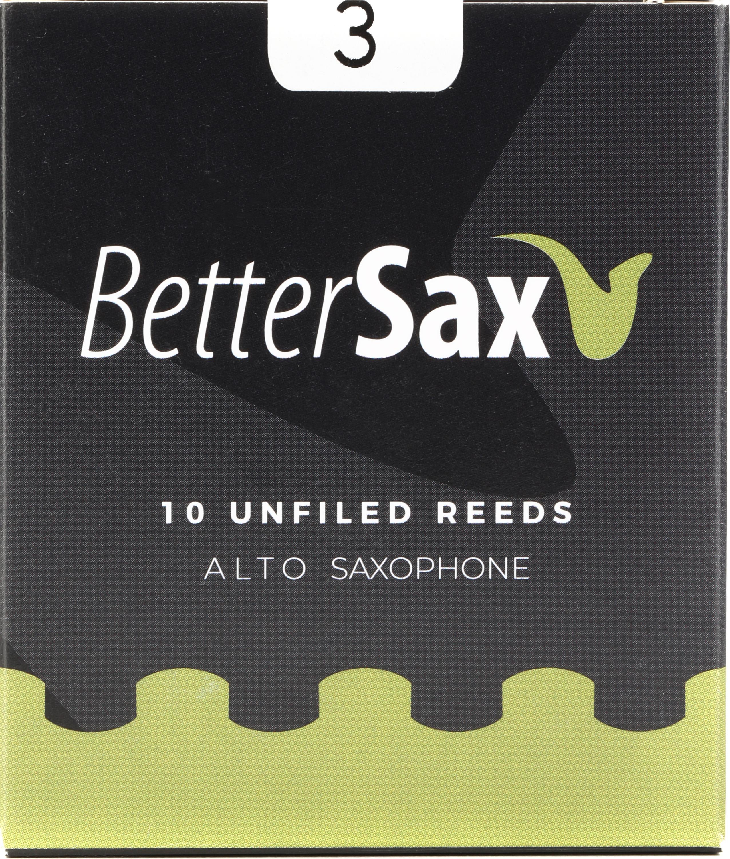 BetterSax Alto Saxophone Jazz Cut Reeds - 3.0 (10-pack) | Sweetwater