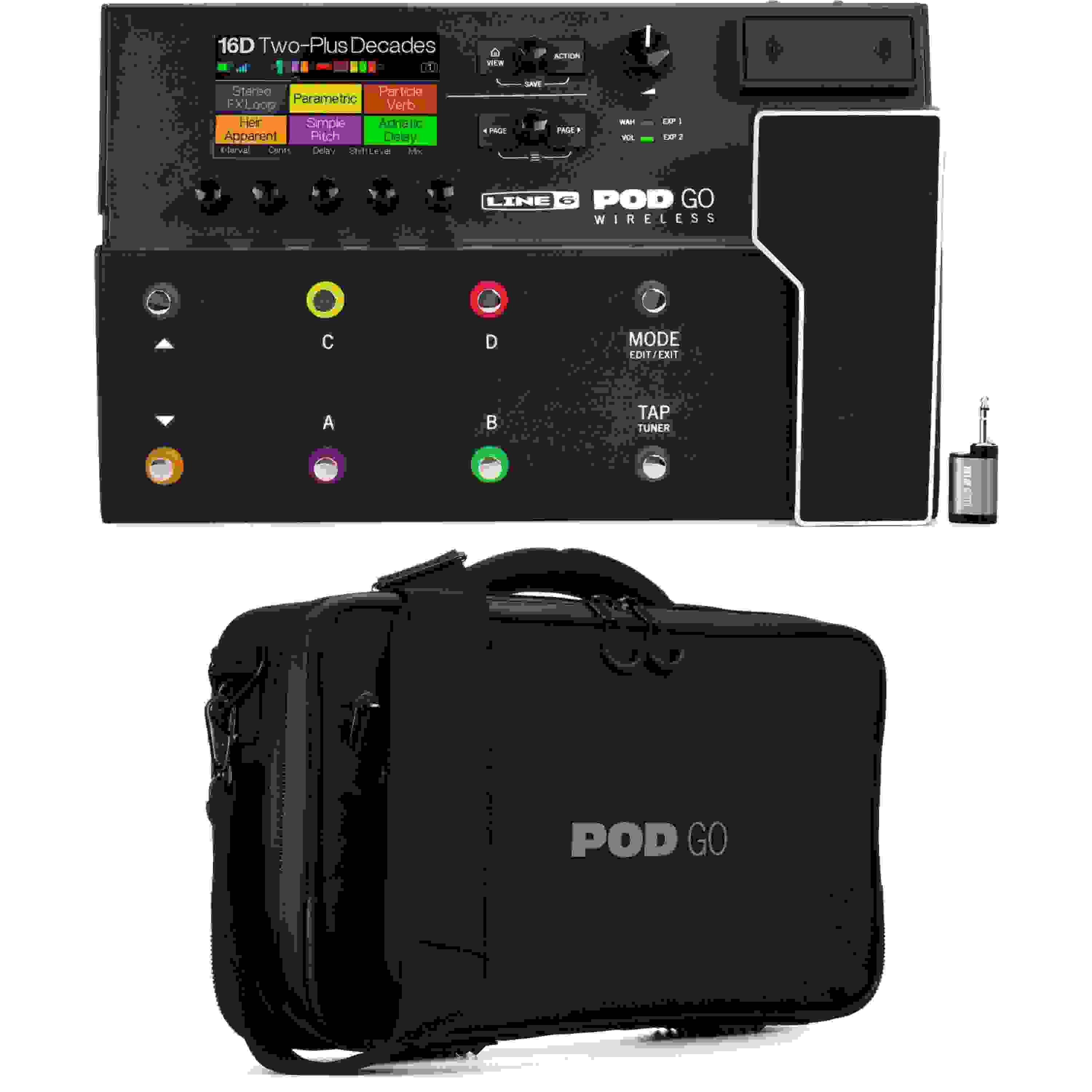 Line 6 POD Go Wireless Guitar Multi-effects Floor Processor with Case ...
