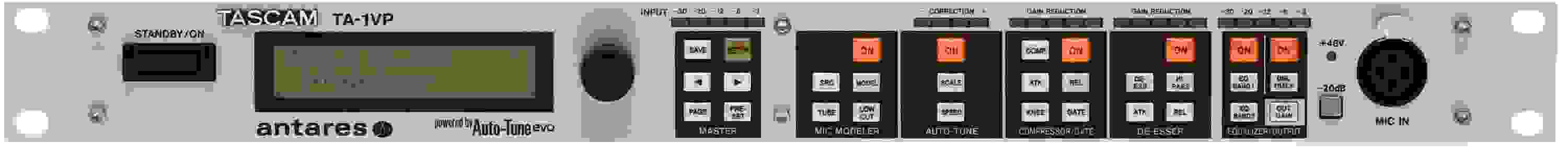 TASCAM TA-1VP Vocal Processor with Antares Auto-Tune Evo | Sweetwater