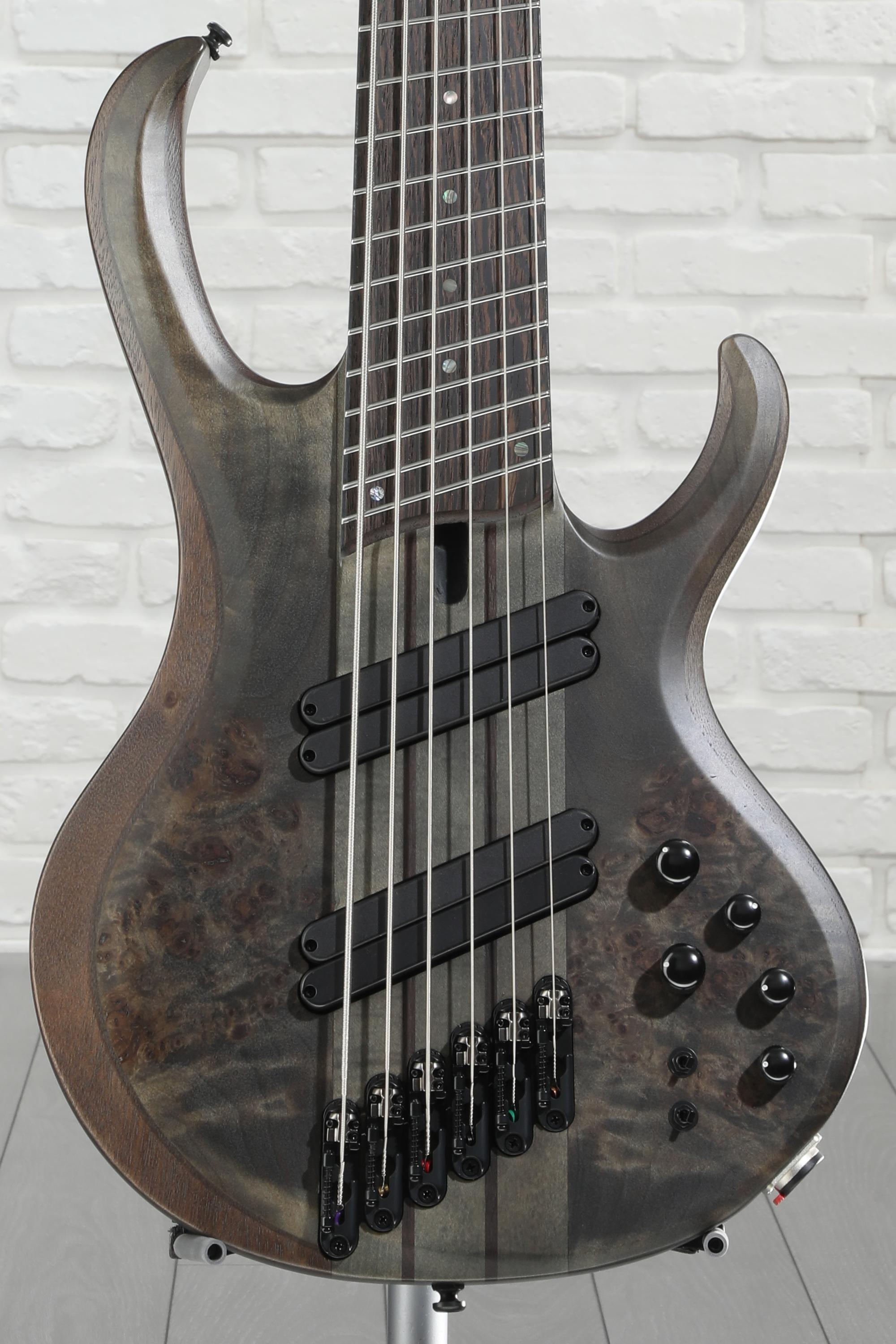 Ibanez BTB806MS 6-string Bass Guitar - Transparent Gray Flat | Sweetwater