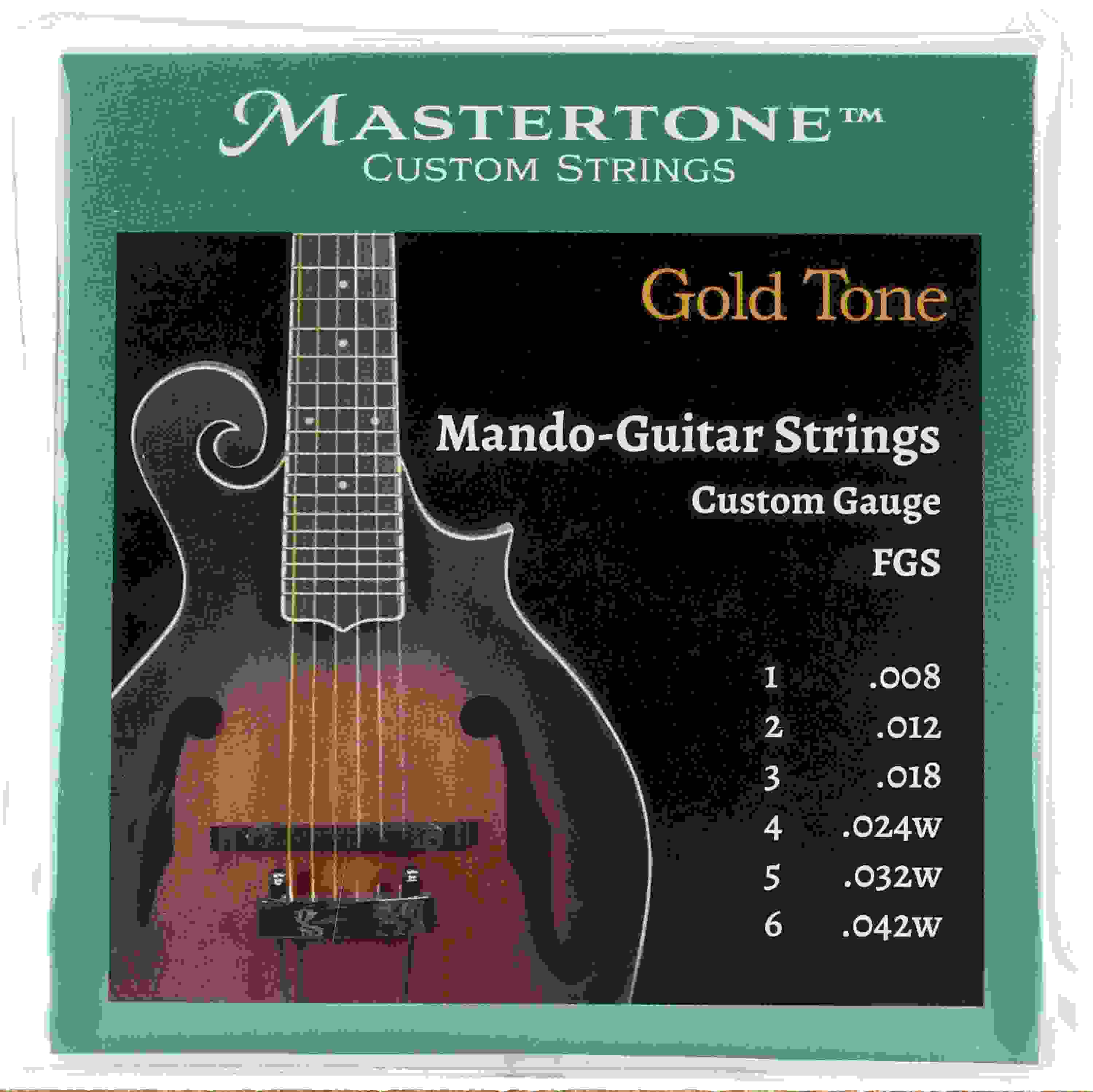 Gold Tone FGS Mando Guitar String Set - .008 - .042, Custom Gauge ...