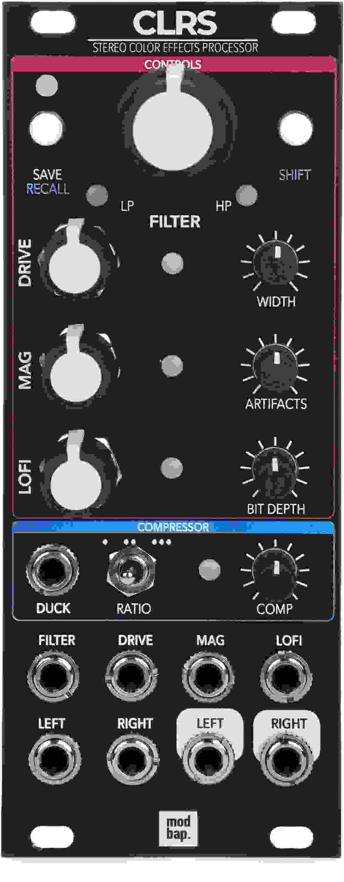 Modbap Modular CLRS Stereo Color Effects Processor Eurorack Module | Sweetwater