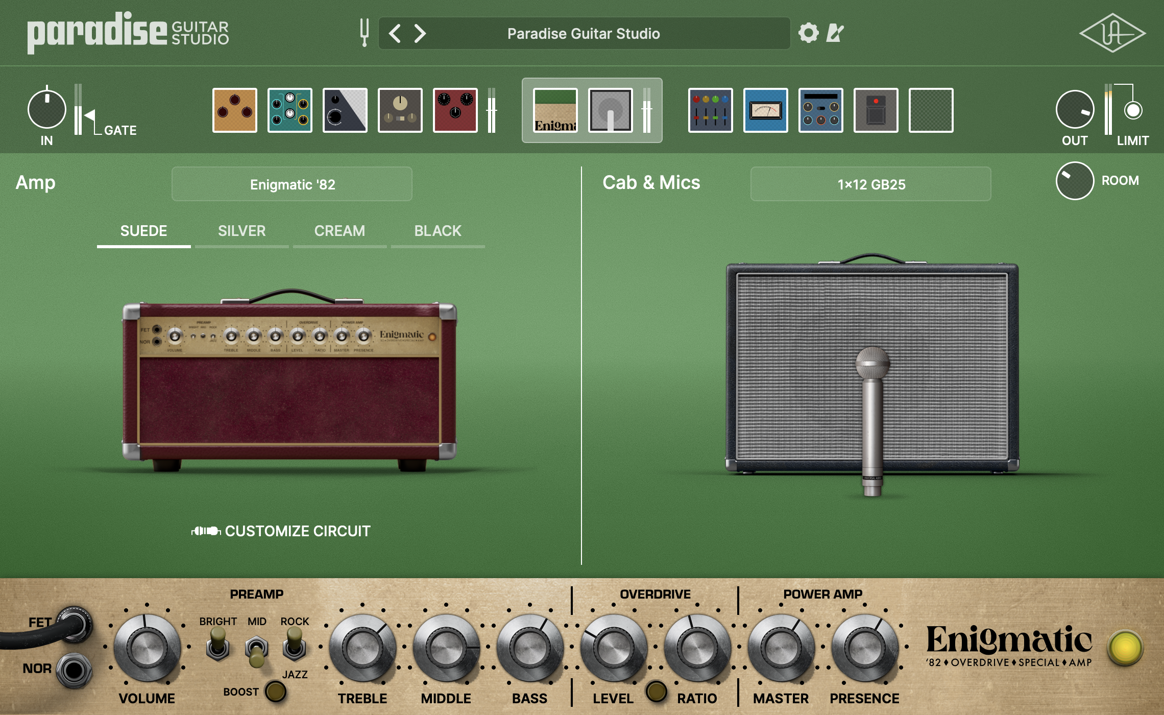 Universal Audio Paradise Guitar Studio Amplifier and Effects Plug-in ...