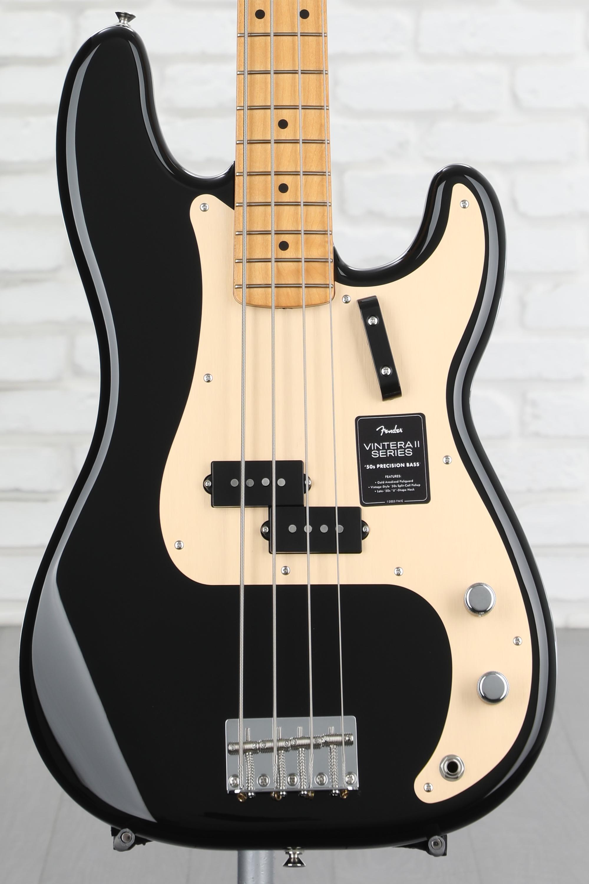 Fender Vintera II '50s Precision Bass - Black | Sweetwater