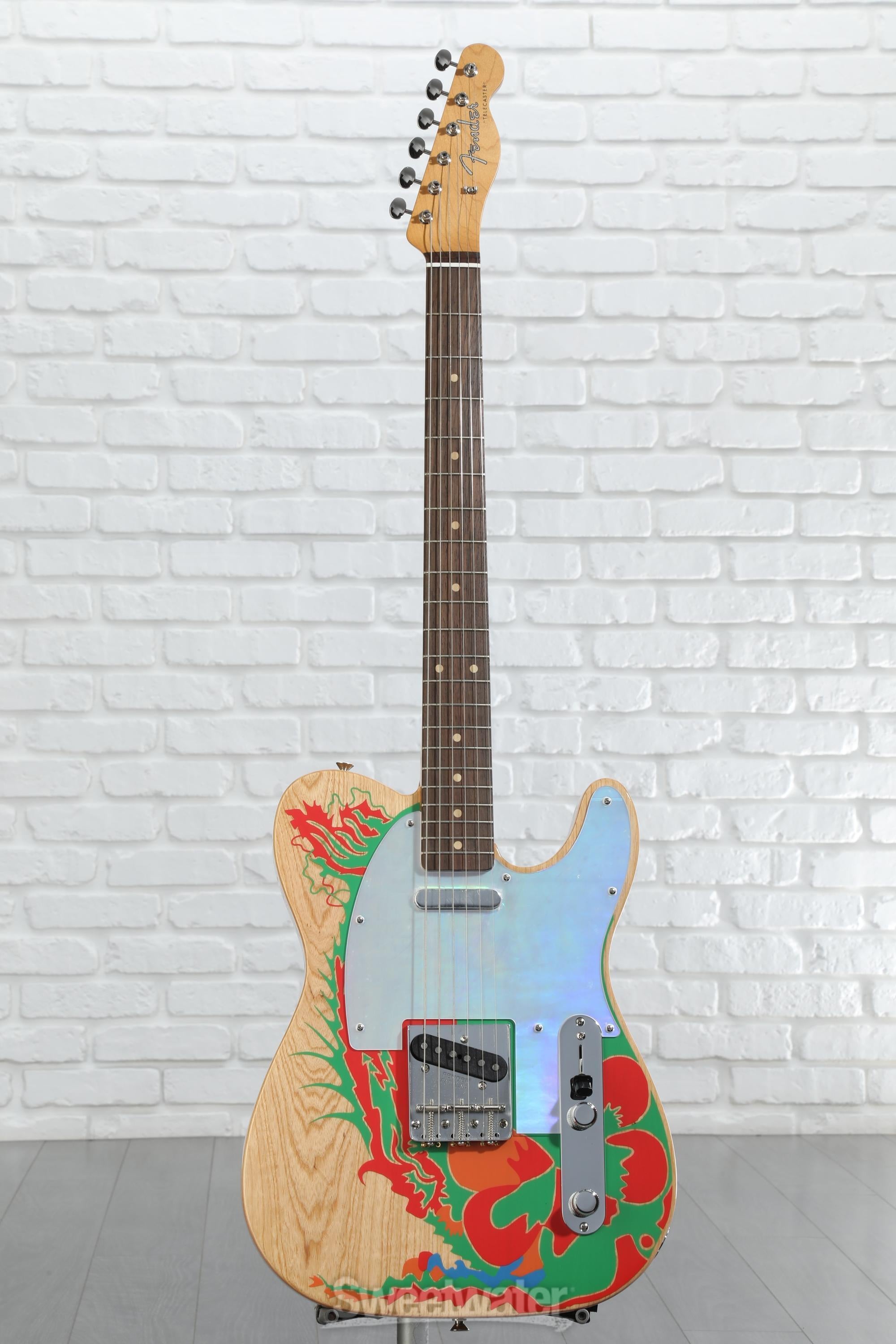 Fender Jimmy Page Telecaster - Natural with Artwork | Sweetwater