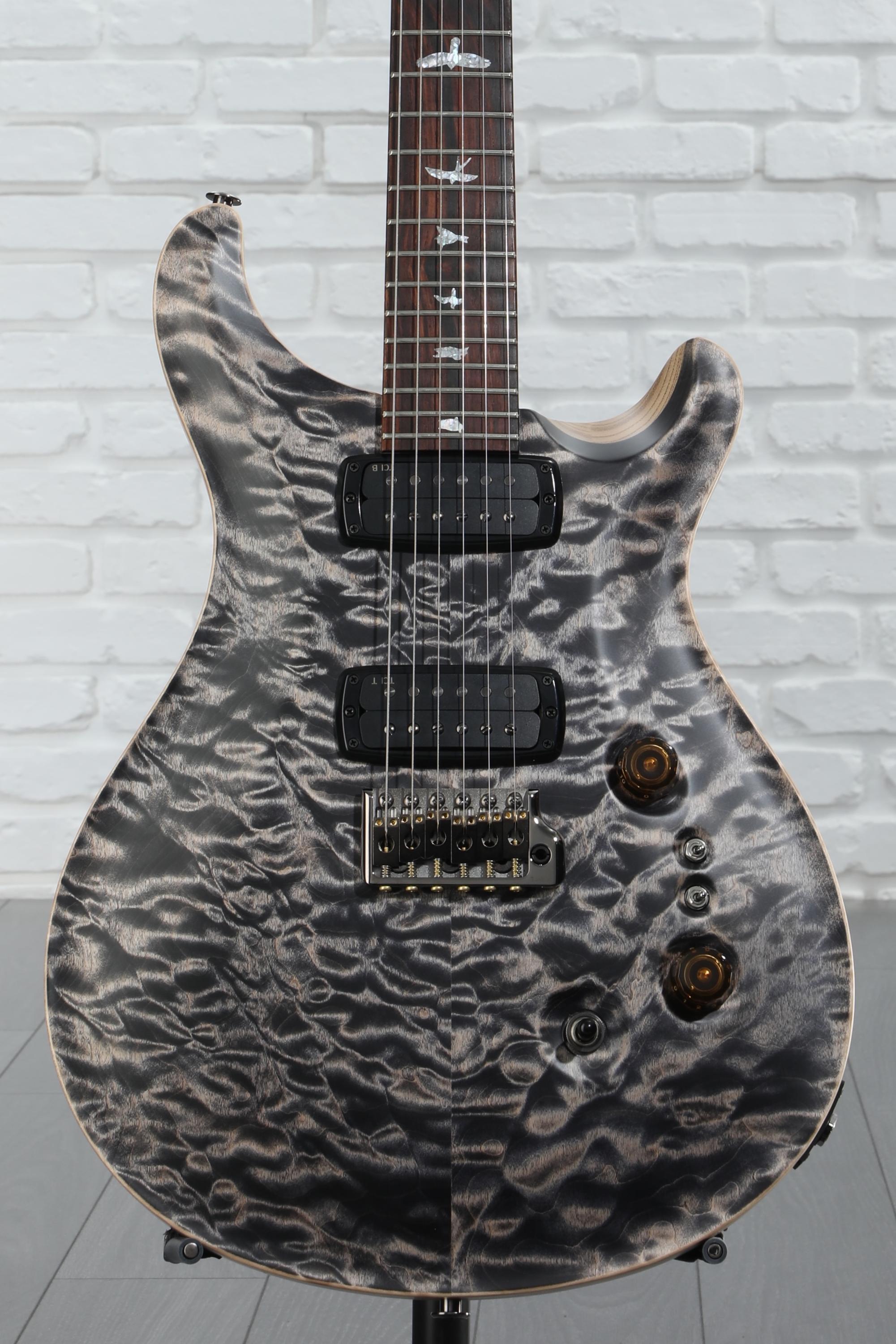 PRS Wood Library Custom 24-08 10-Top Electric Guitar - Charcoal ...
