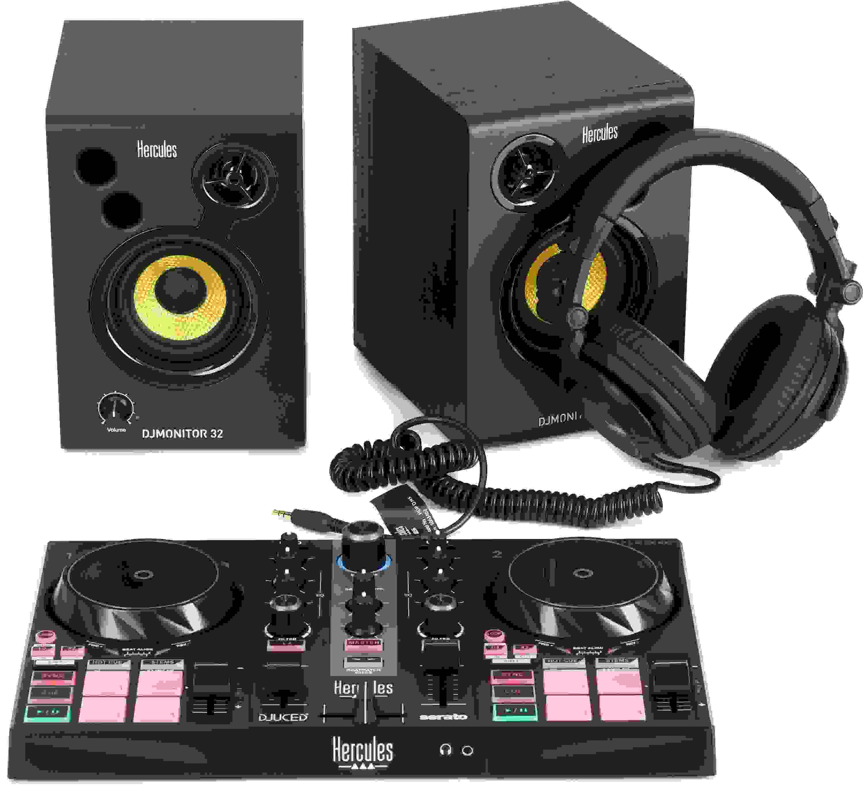 Hercules DJ DJLearning Kit MK2 Complete DJ System for Beginners | Sweetwater