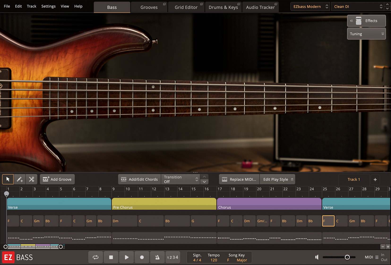Toontrack EZbass Virtual Bass Guitar Software | Sweetwater