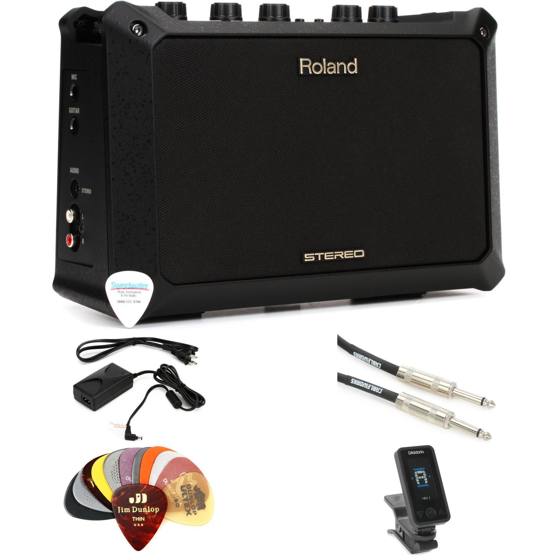Roland MOBILE Cube AC 5-watt 2x4" Acoustic Combo Amp Essentials Bundle ...