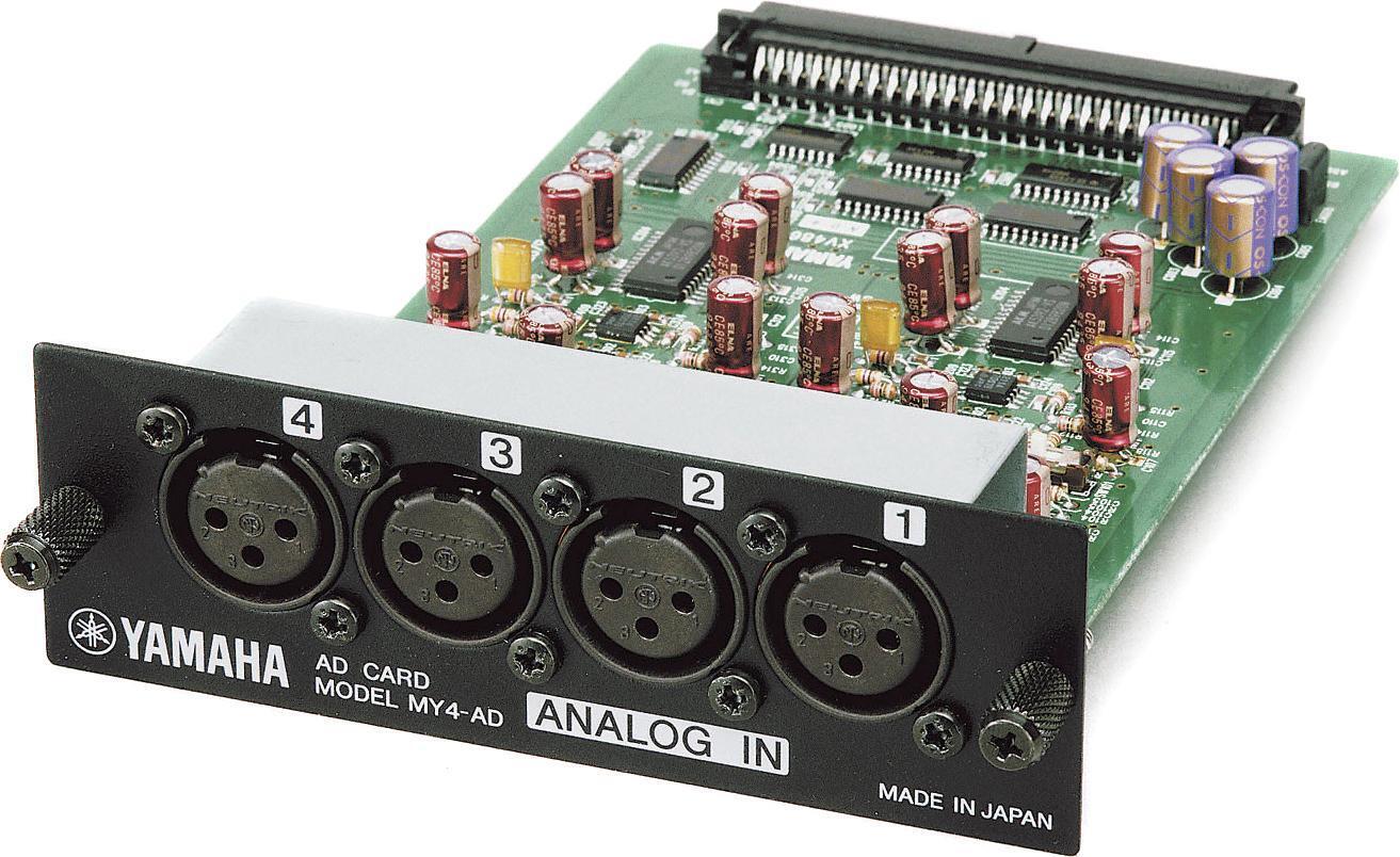 Yamaha MY4AD 4-channel Analog Input Card | Sweetwater