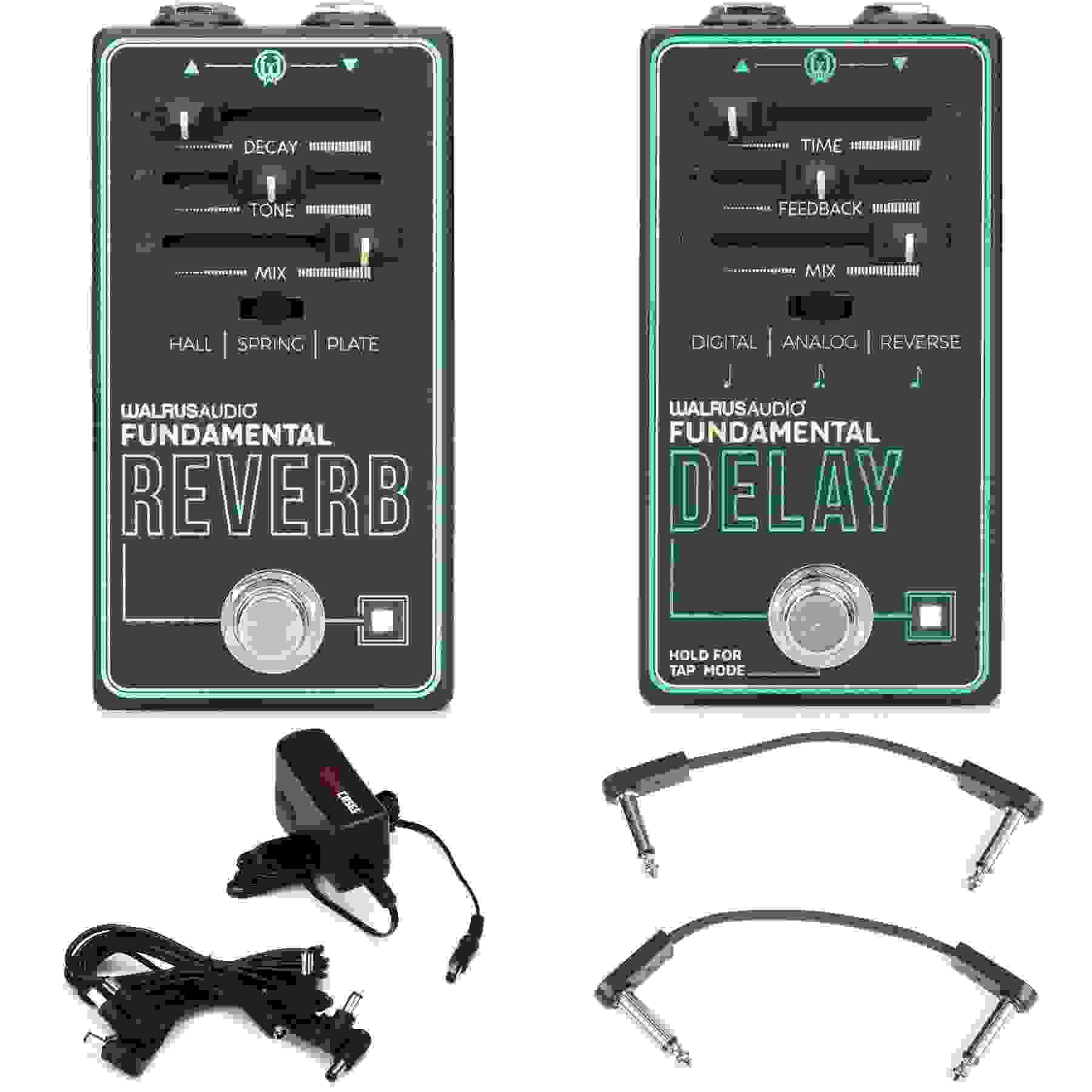 Walrus Audio Fundamental Series Reverb and Delay Pedal Bundle | Sweetwater