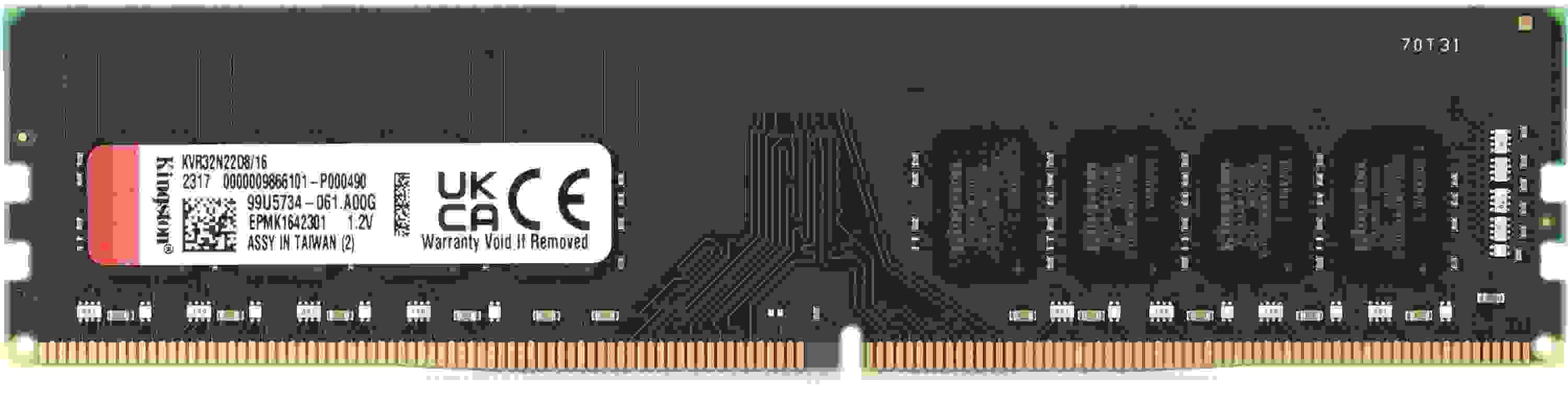 Kingston DDR4-3200 (PC4-25600) ValueRAM Memory Module - 16GB | Sweetwater