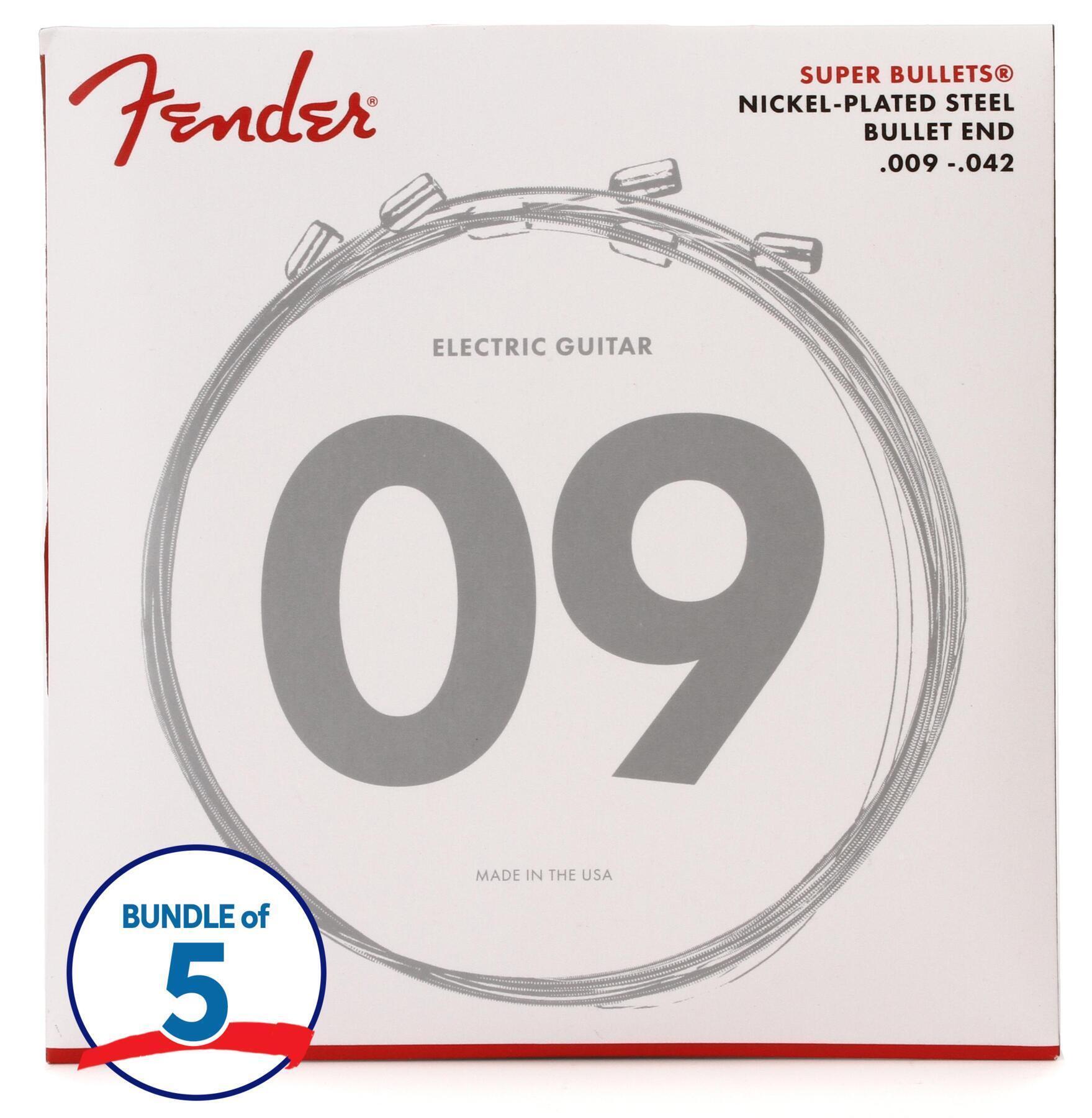 Fender 3250L Super Bullets Nickel Steel Electric Strings - .009-.042 ...