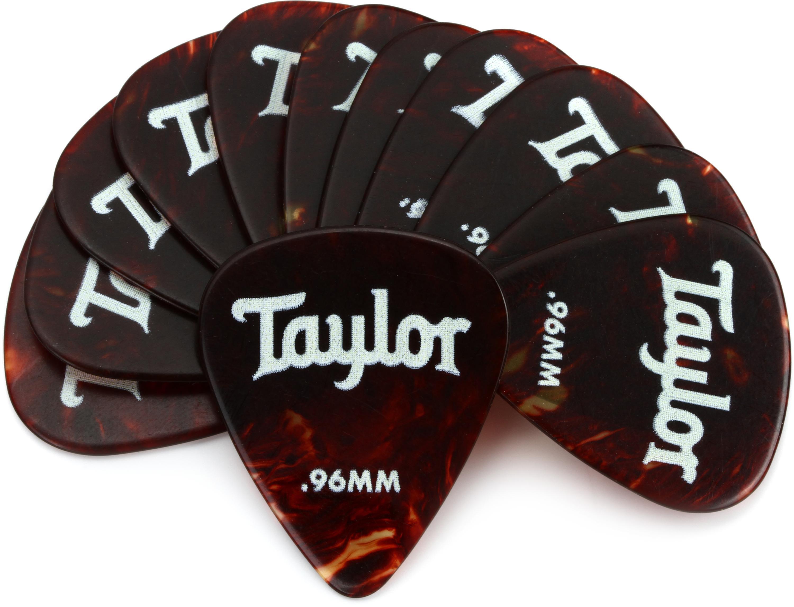 Taylor Celluloid 351 Guitar Picks 12-pack - Tortoise Shell .96mm ...