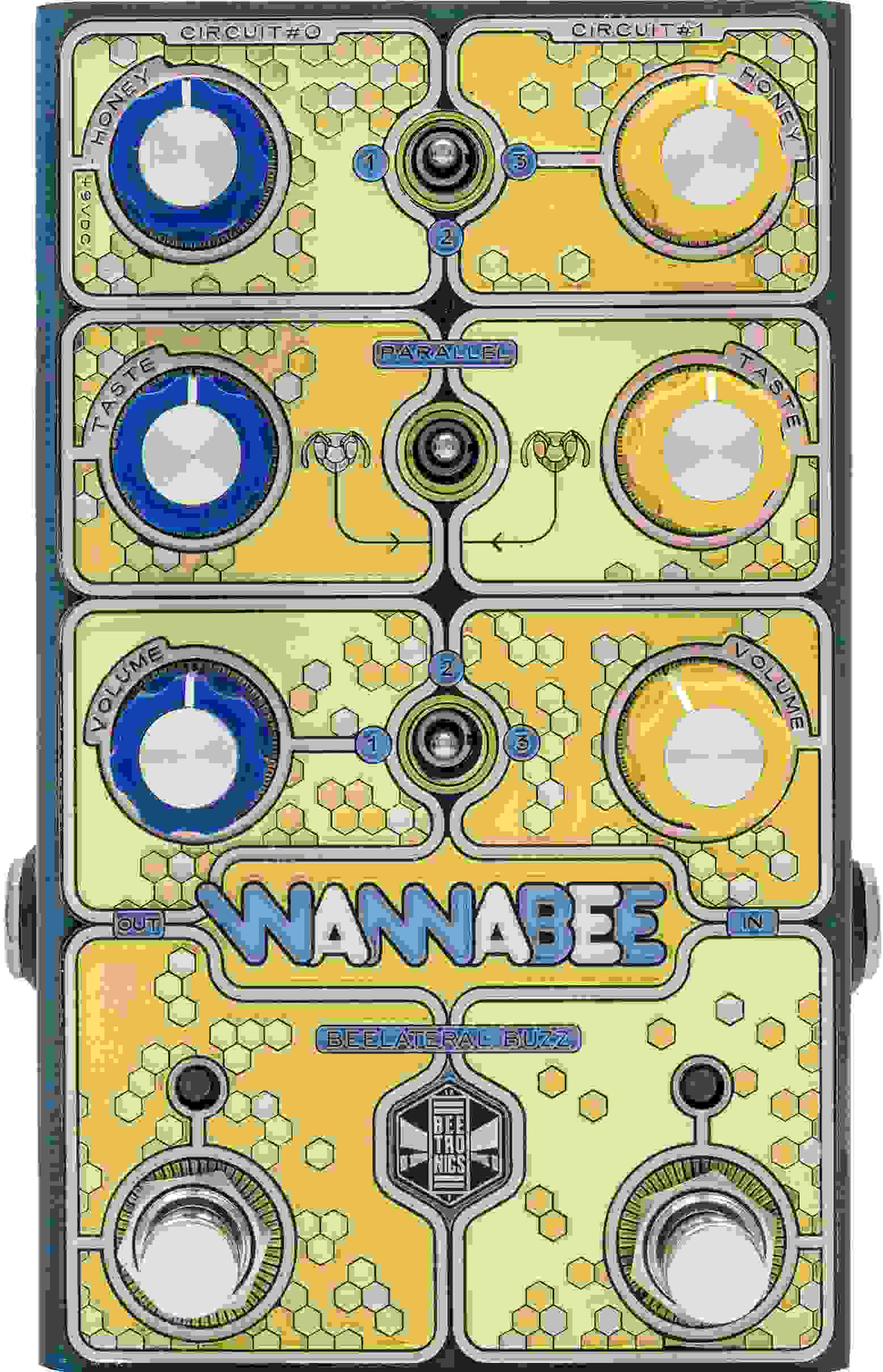 Beetronics FX Wannabee "Beelateral Buzz" Overdrive Pedal - Honey Wave ...