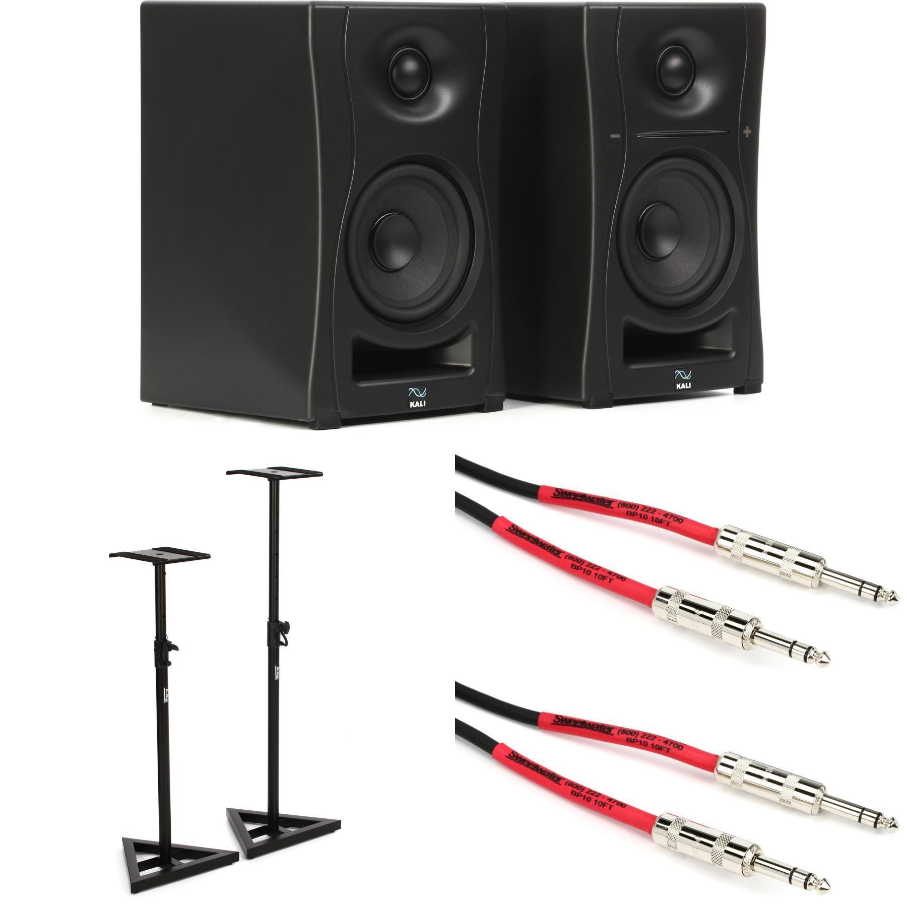 Kali Audio LP-UNF Ultra Nearfield Monitor System with Stands and Cables ...