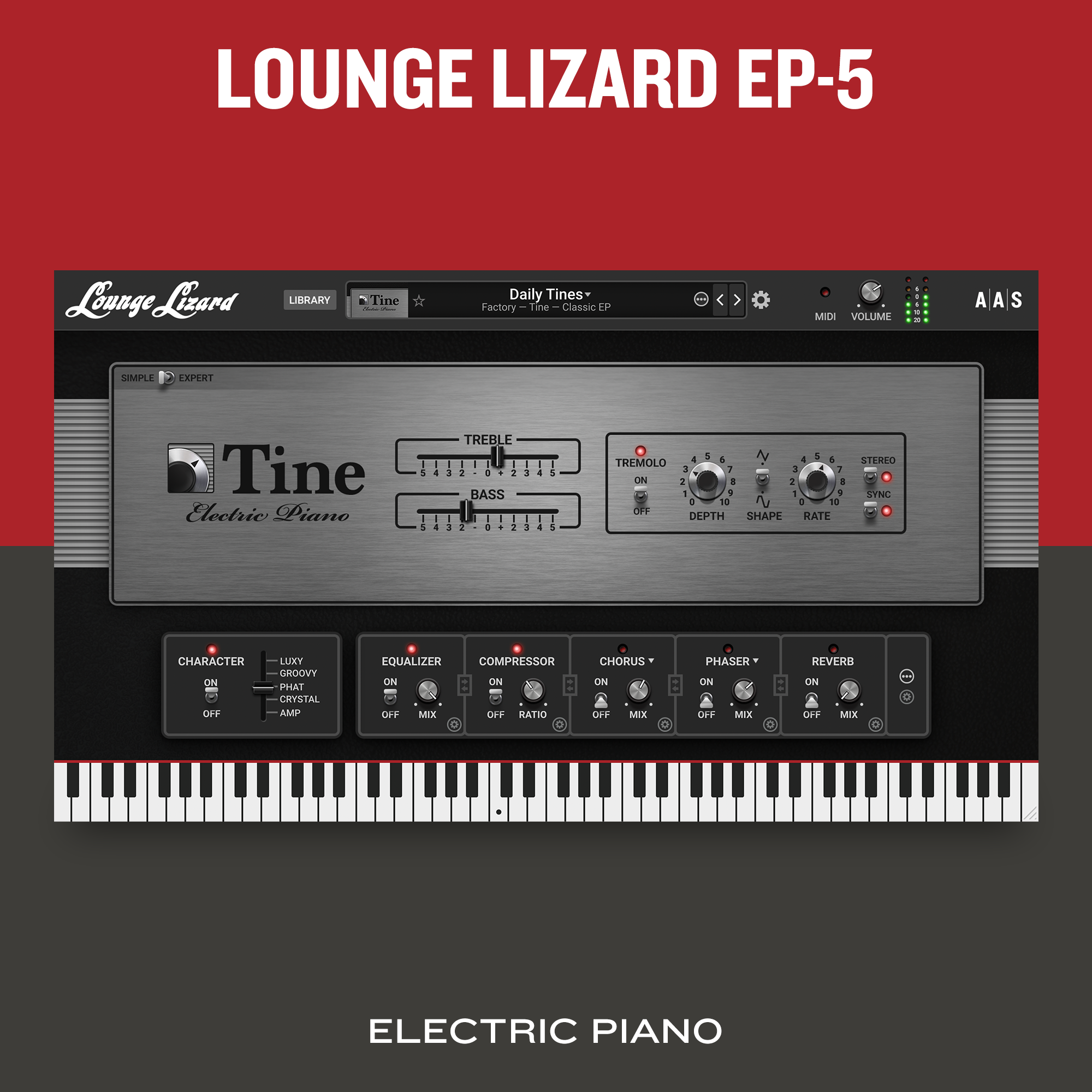 Applied Acoustics Systems Lounge Lizard EP-5 Electric Piano Virtual Instrument - Upgrade from ...