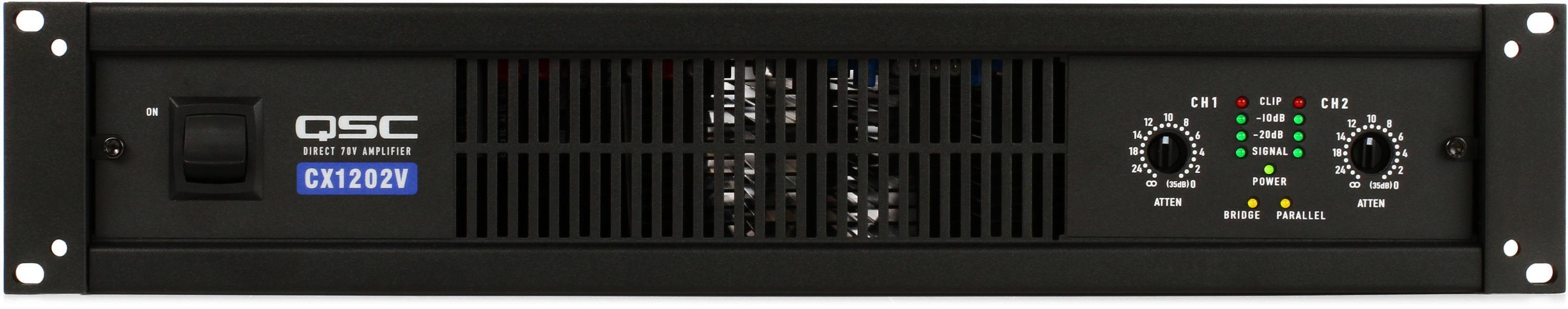 QSC CX1202V 2-channel 1200W 70V Power Amplifier | Sweetwater