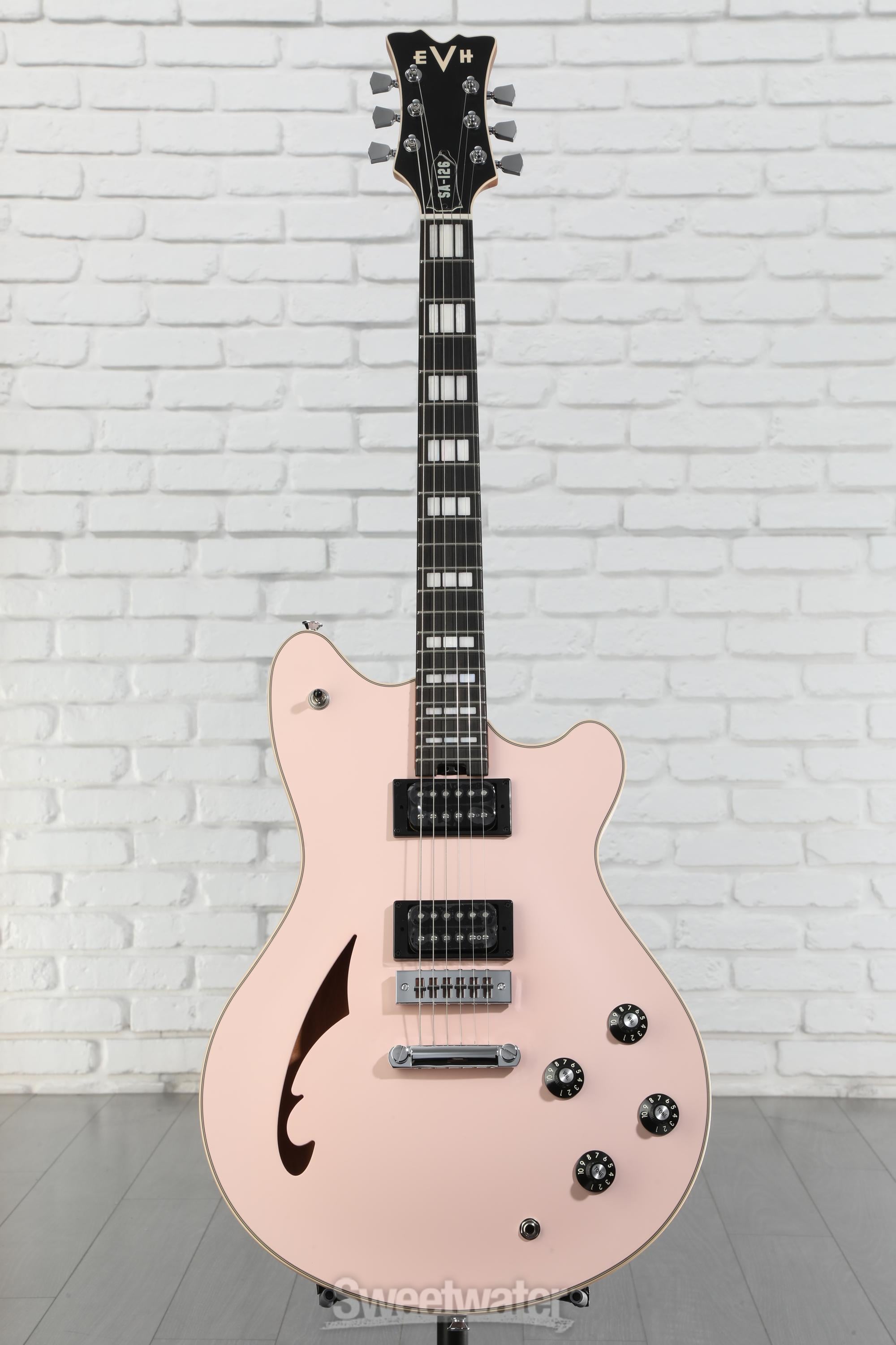 EVH SA-126 Special Semi-hollowbody Electric Guitar - Satin Shell Pink | Sweetwater