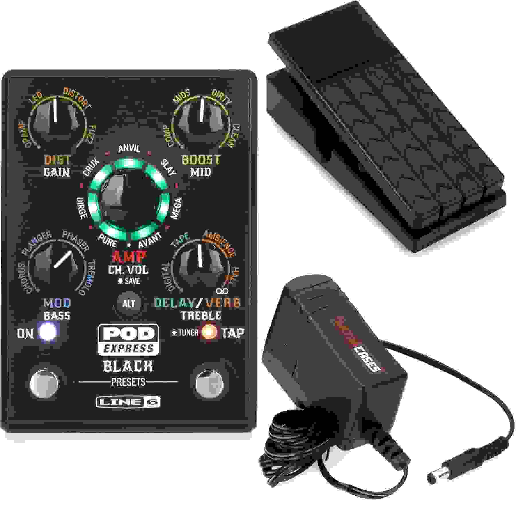 Line 6 POD Express Expression Pedal Bundle - Black | Sweetwater
