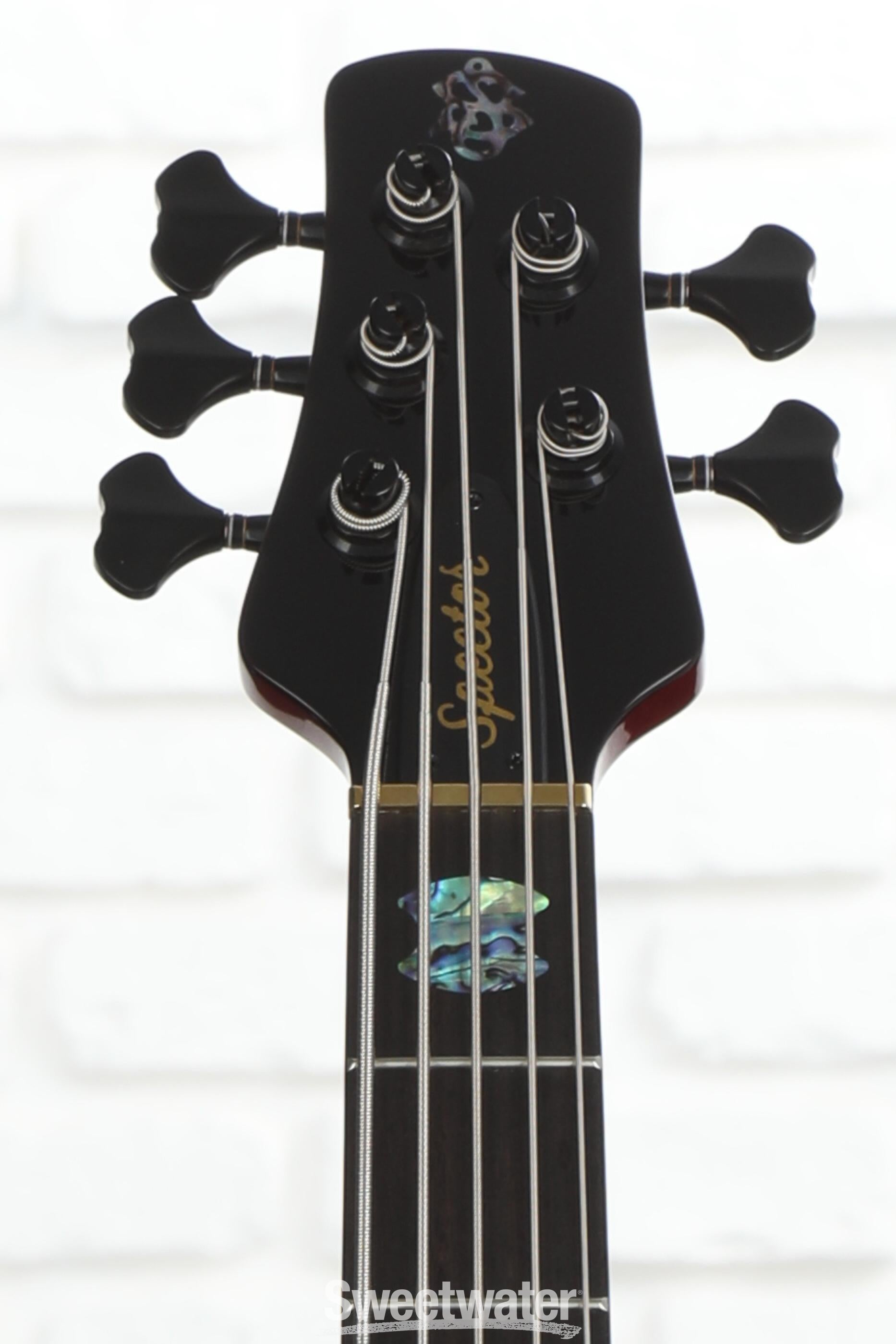 Spector Euro 5 CST Electric Bass Guitar - Natural Red Burst | Sweetwater