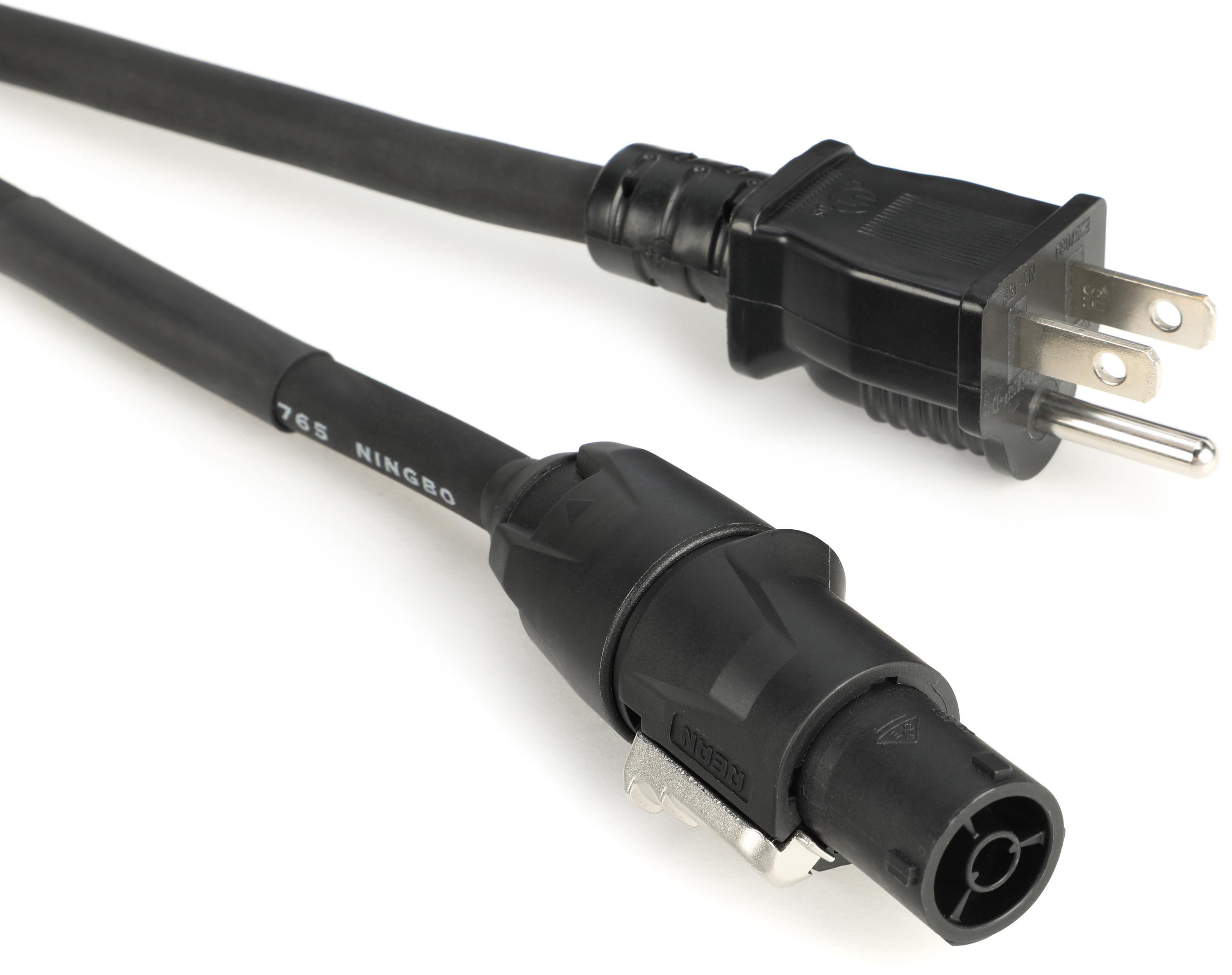 Hosa PRXN Series True 1 Cable with REAN and Hosa NEMA 5-15P Connectors ...