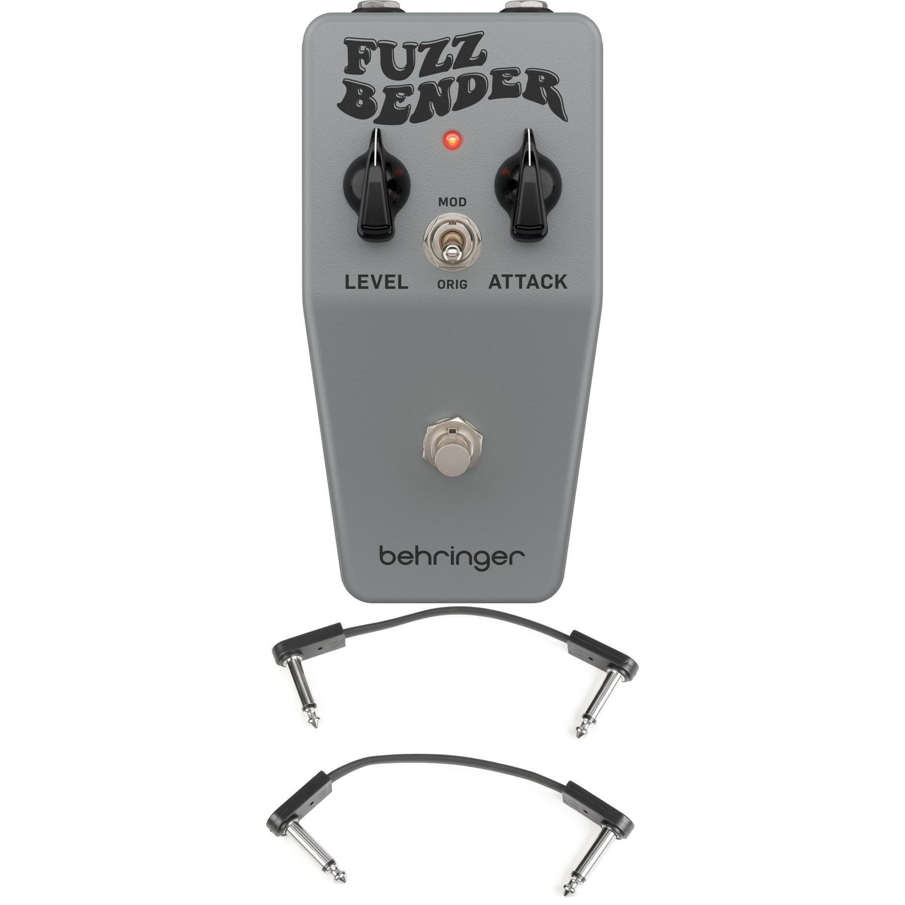 Behringer Fuzz Bender Fuzz Pedal with EBS Patch Cables | Sweetwater